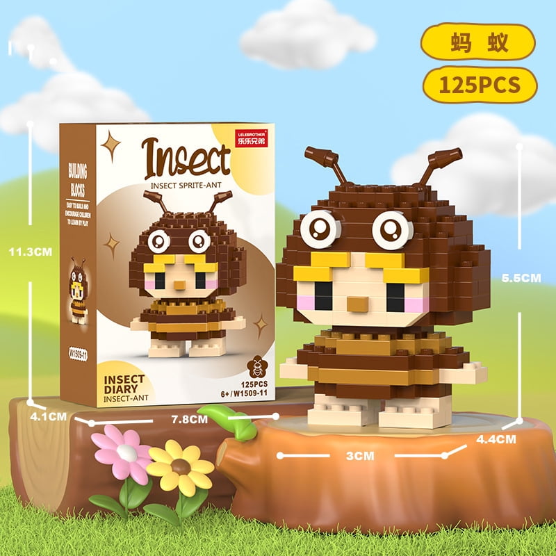 Penguin Mini Block Animal Reindeer Micro Building Block for Adults 3D ...