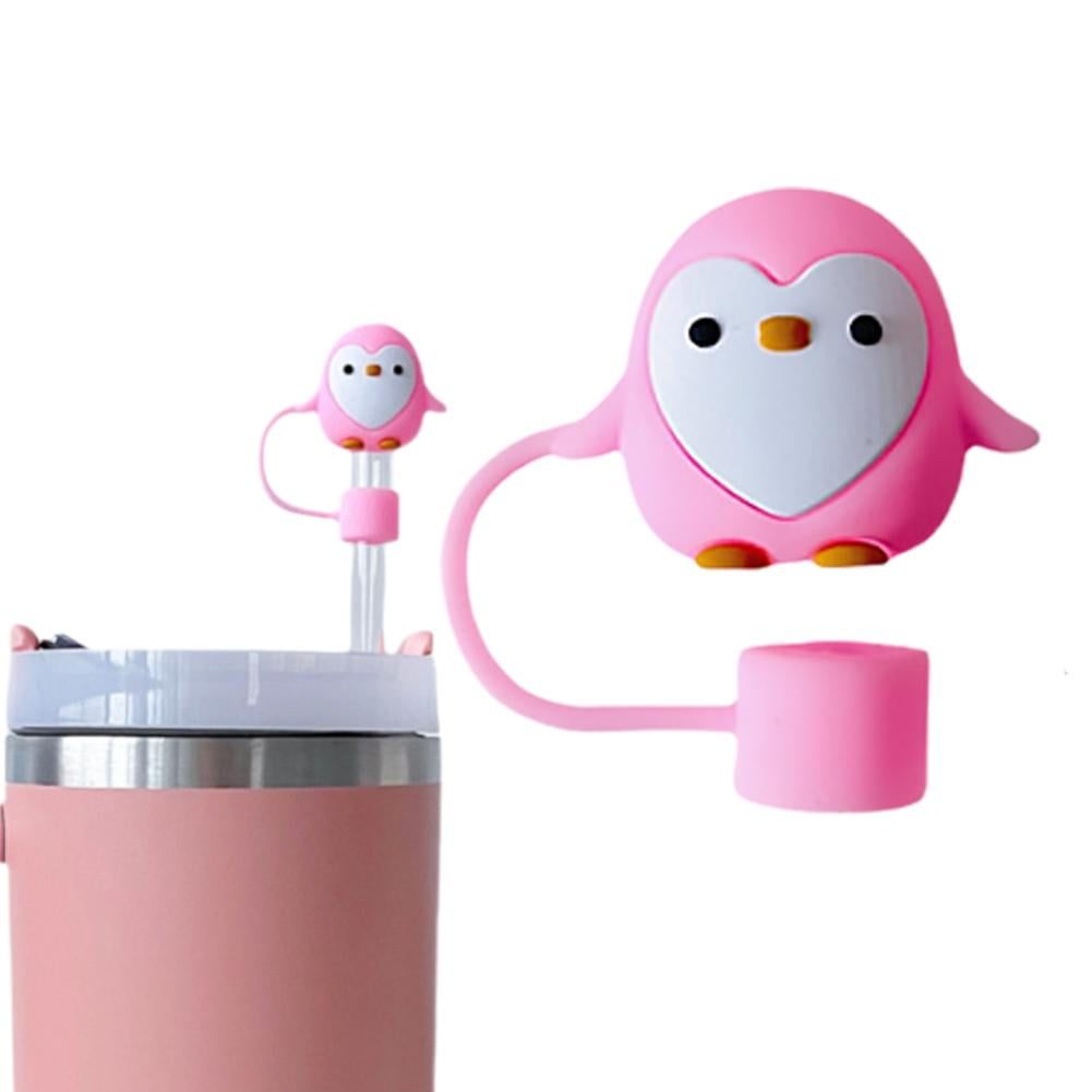 Penguin Pink-10Mm-Individual Packaging Penguin Straw Cap 10Mm Straw ...