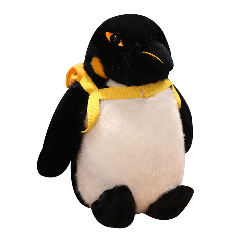 Penguin Plush Toy with Backpack Gentle Stuffed Penguin Creature Toy ...