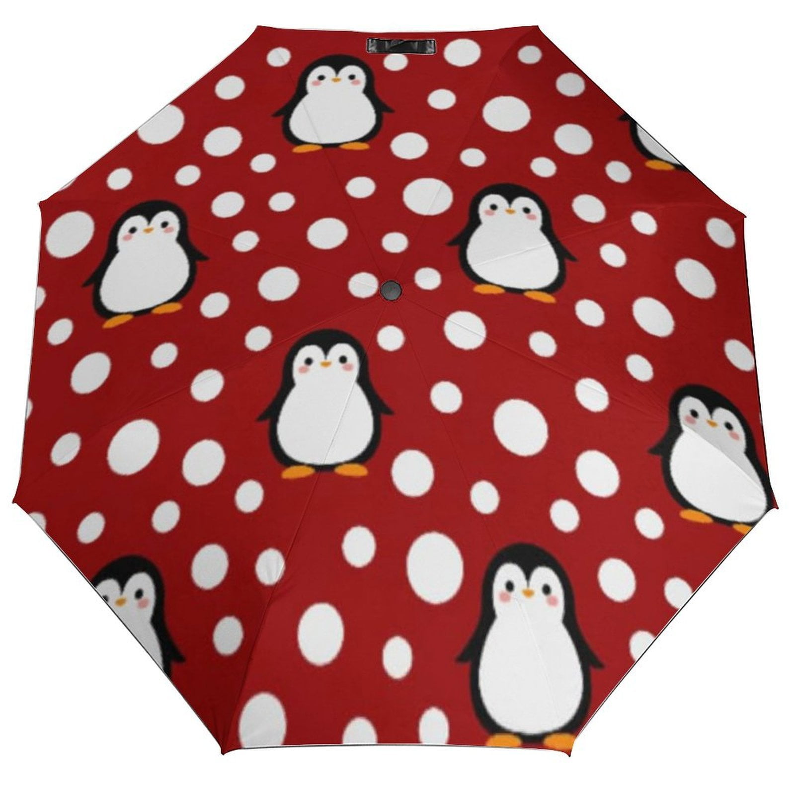 Penguin Polka Dots Rain Umbrella Sun Protection Sun Umbrella Parasol ...