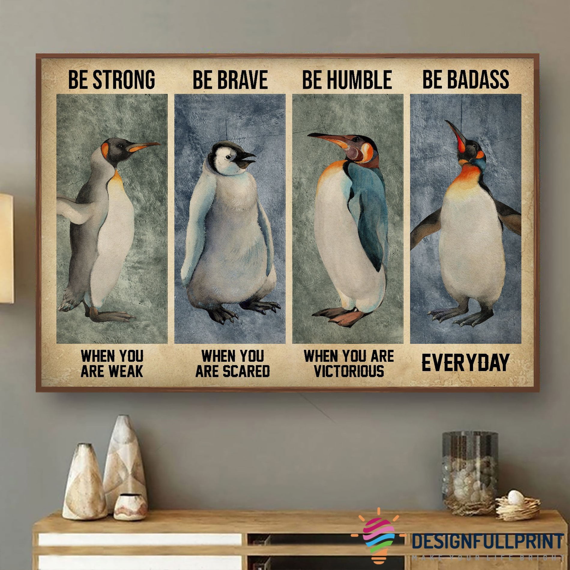 Penguin Poster Wall Art - Walmart.com