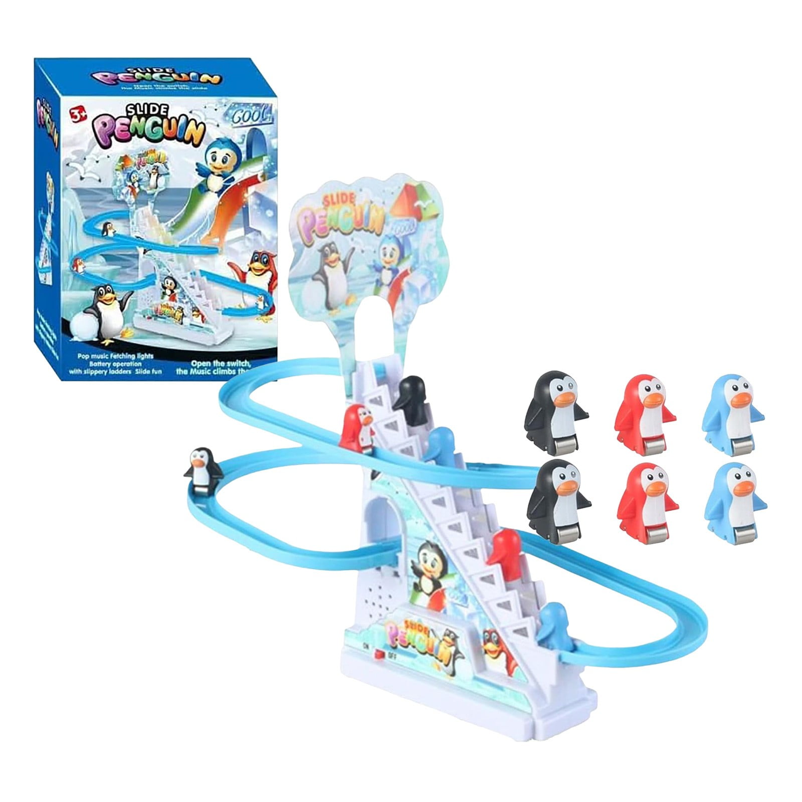 Penguin Race Track Toy Playful Penguin Race – Fun Interactive Penguin Toy With Tracks And Lights ...