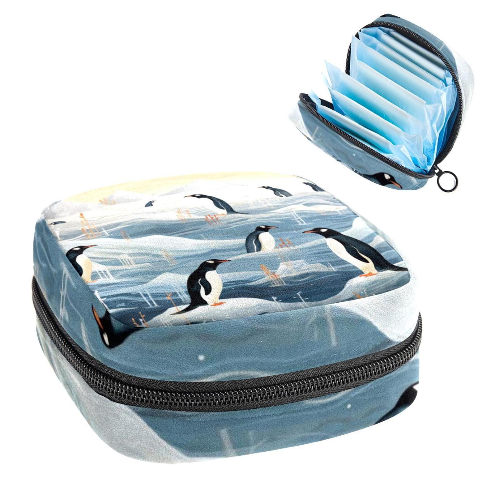 Penguin Sanitary Napkin Purse Makeup Travel Bag Pouch Multi-Pouch ...