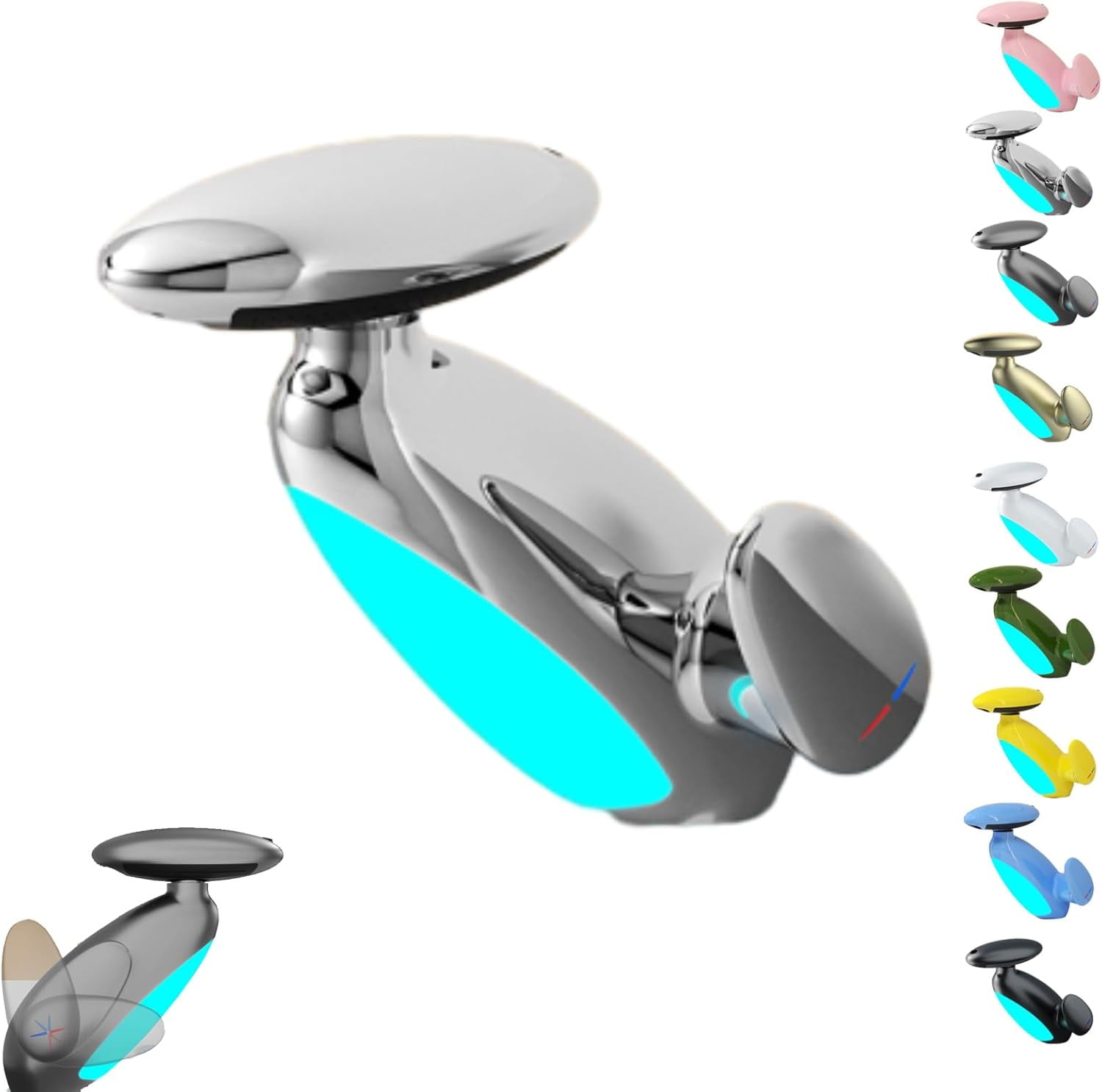 Penguin Smart Faucet, LED Light Motion Sensor Bathroom Sink Faucet with ...