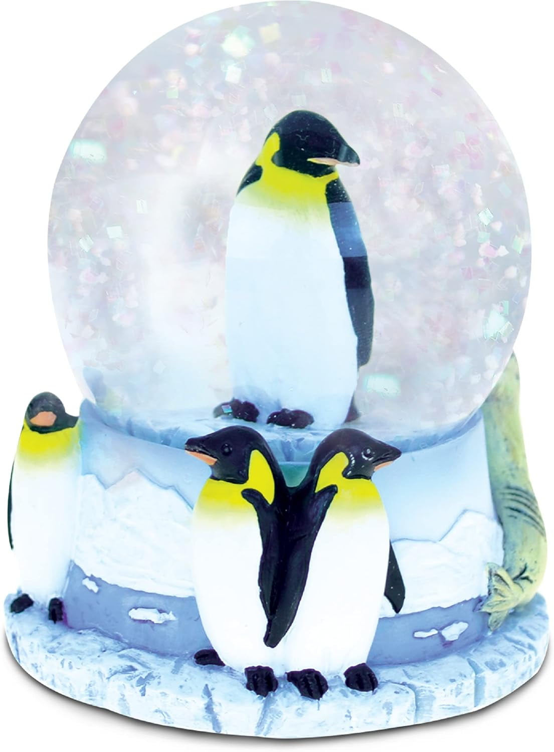 Penguin Snow Globe - Sparkly Water Globe Figurine with Sparkling ...