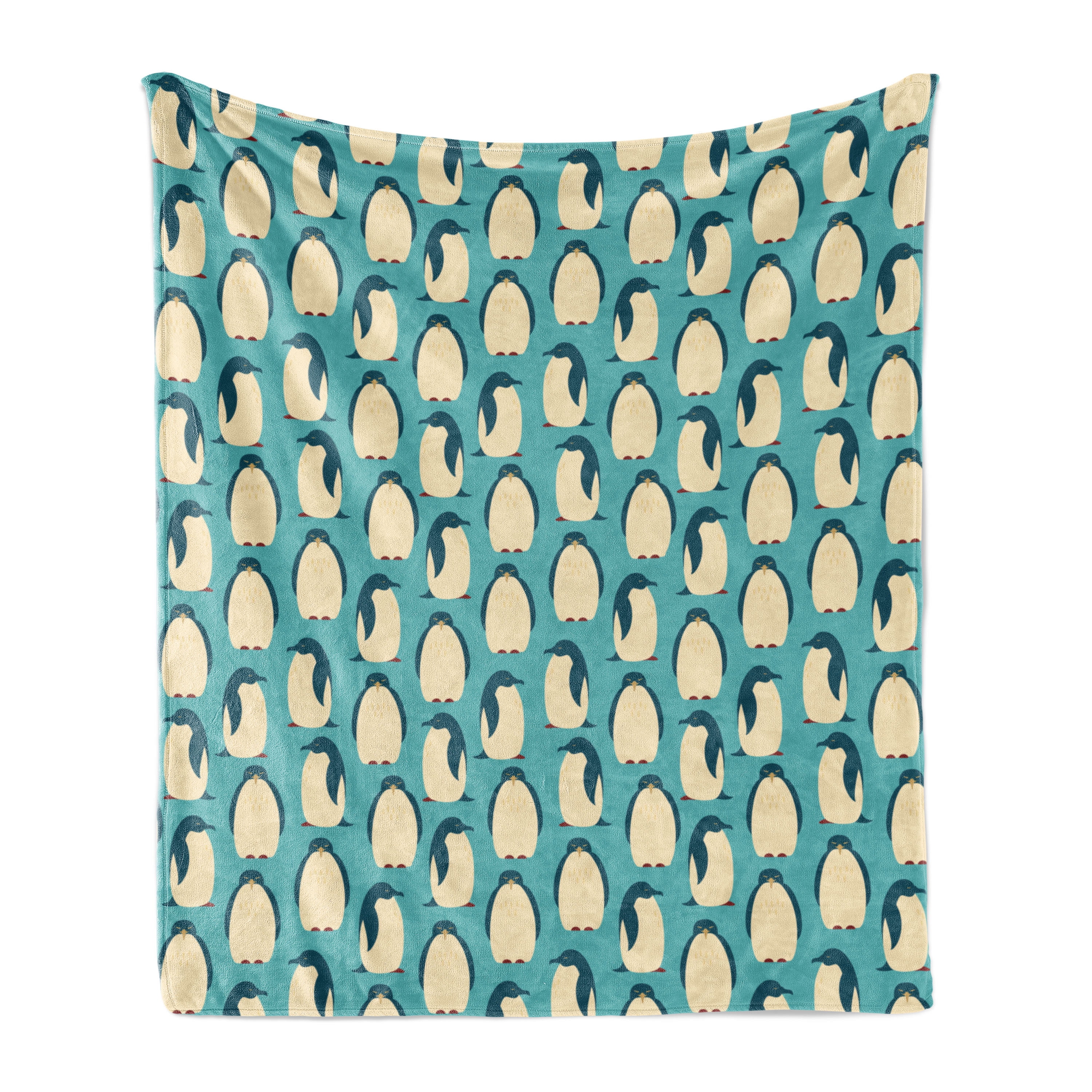 Penguin Soft Flannel Fleece Throw Blanket, Arctic Birds Animal ...