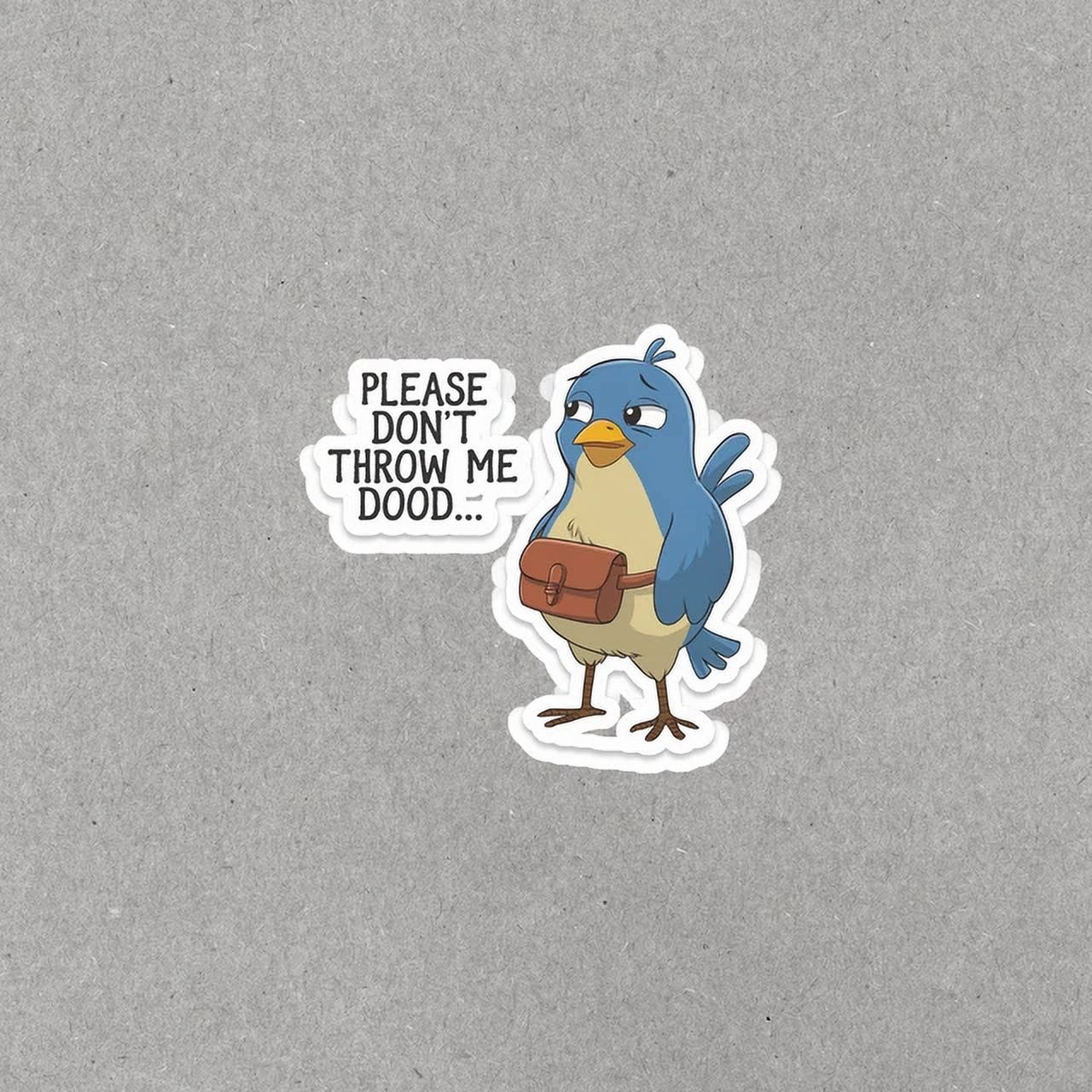 Penguin Sticker - Please Don'T Throw Me Dood - Decalphone Decal Water ...