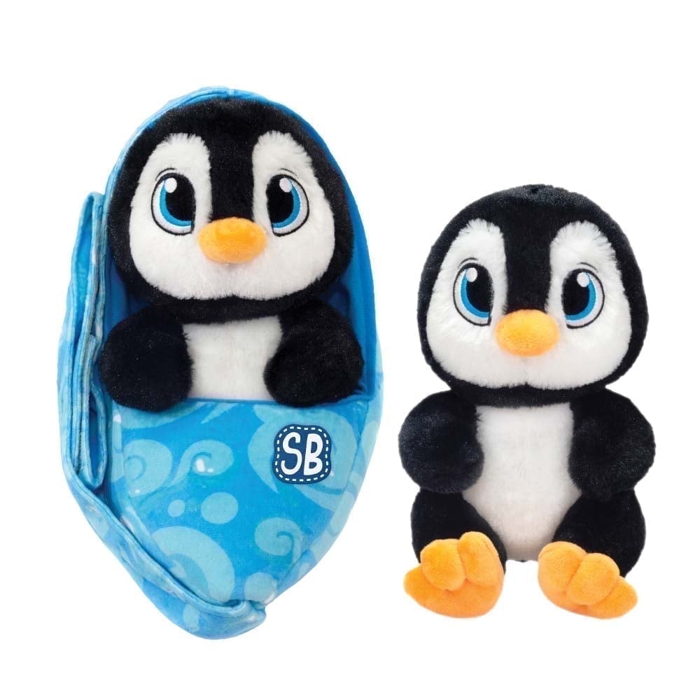 Plush Gear Swaddle Babies 9.5 inch Cuddle Penguin in Sling - Soft Plush ...