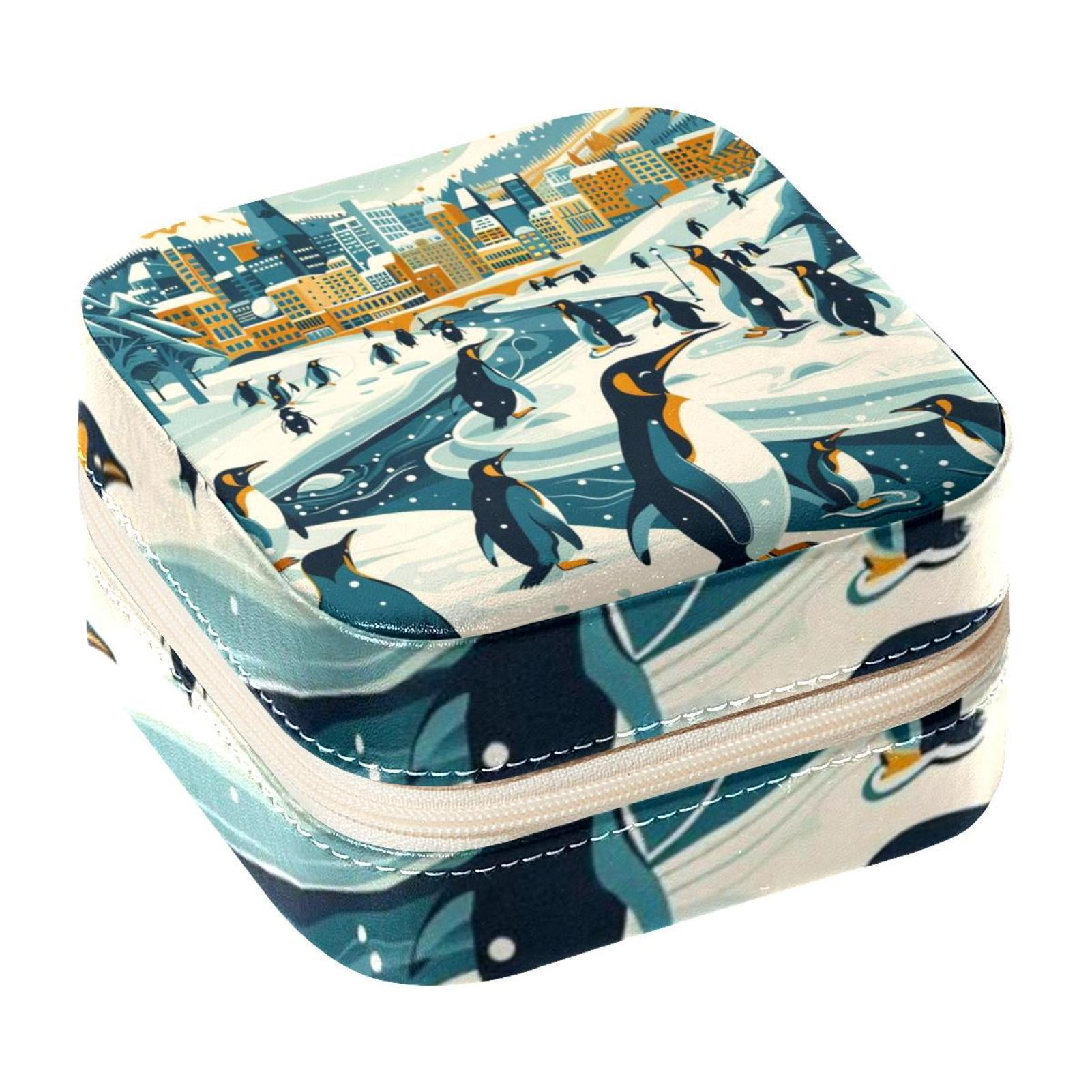 Penguin Travel Portable Jewelry Organizer: Square Bracelet Holder ...