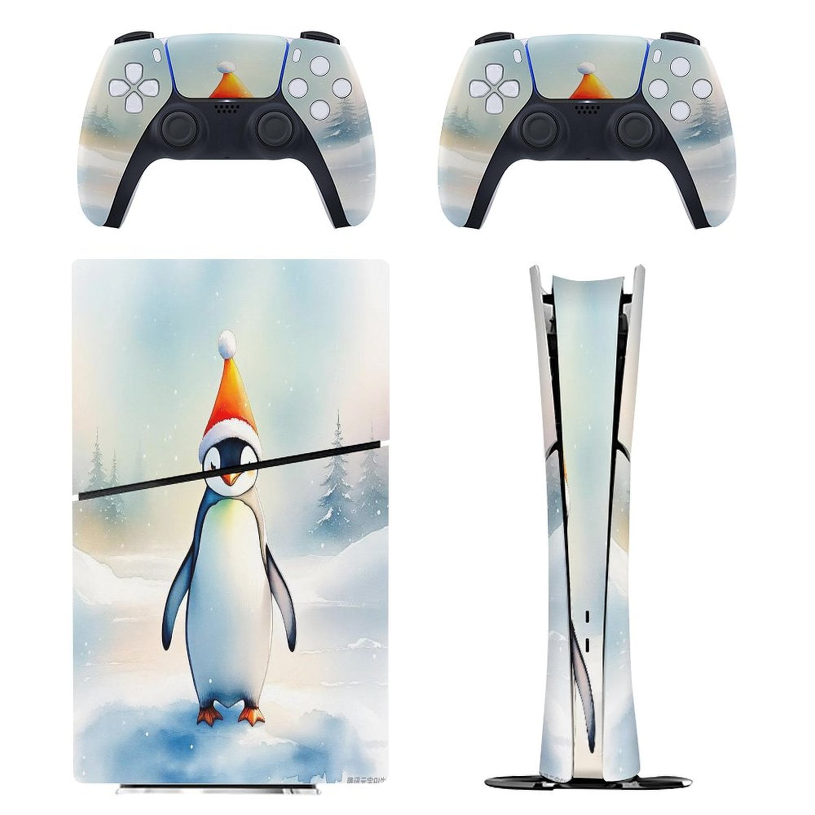 Penguin Winter Christmas PS5/PS5 Slim Digital Disc Skin Sticker For ...