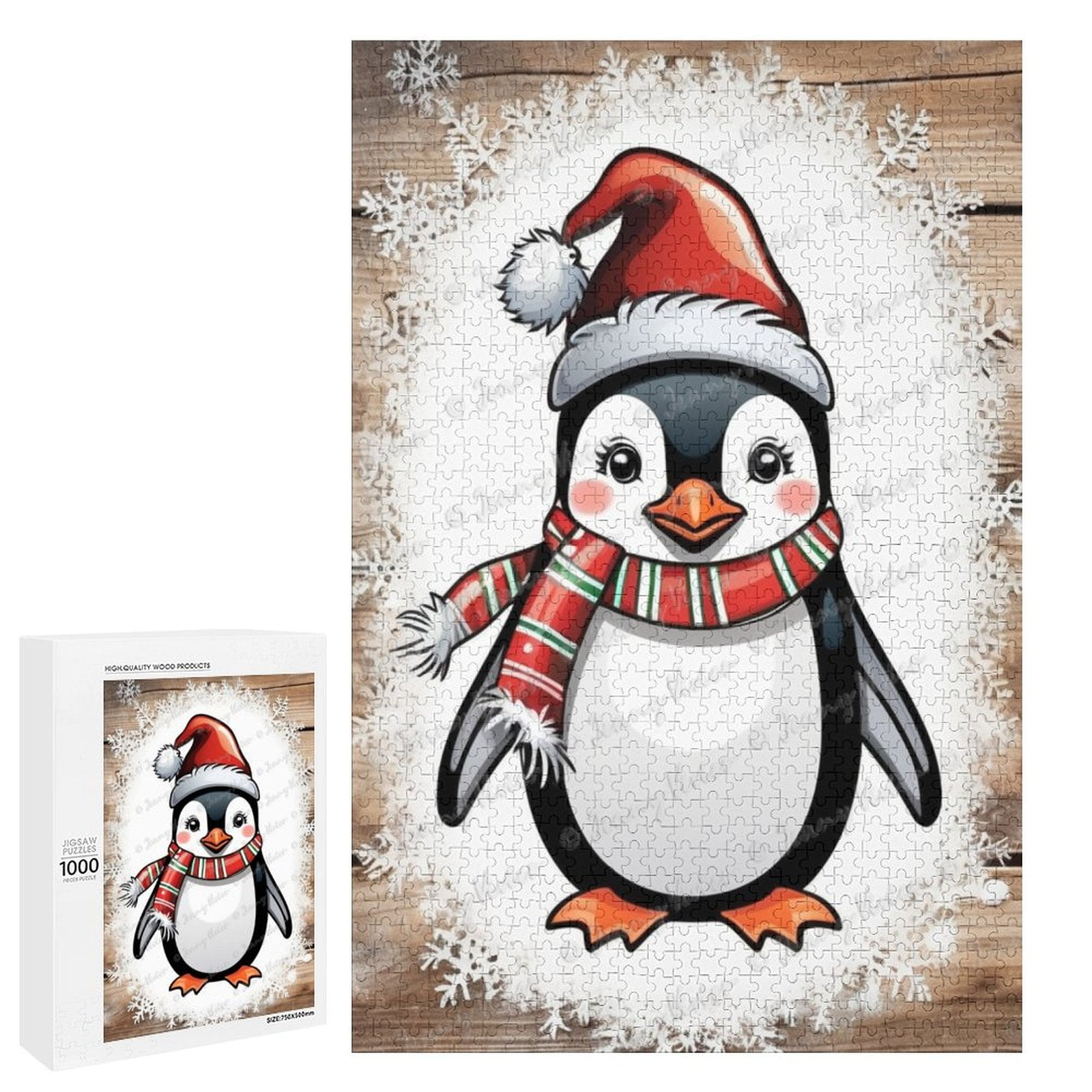 Penguin Wooden Wall Decor Home Wall Signs for Bedroom Living Room 1000 ...