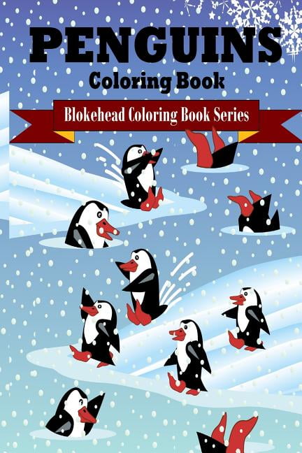 Penguins Coloring Book (Paperback)(Large Print) - Walmart.com