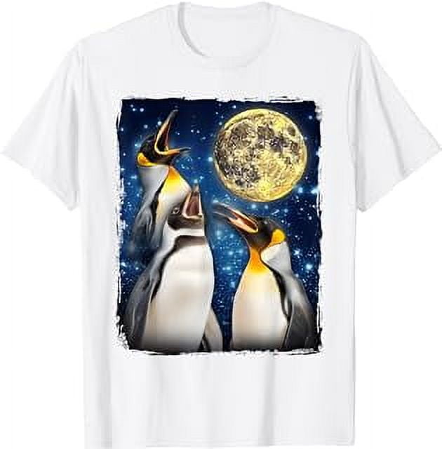 Penguins Howling At The Moon T-Shirt - Walmart.com