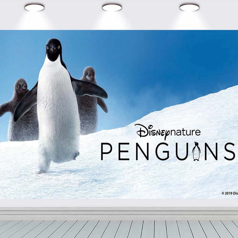 Penguins Spy In The Huddle Party Supplies Backdrop Banner Poster ...