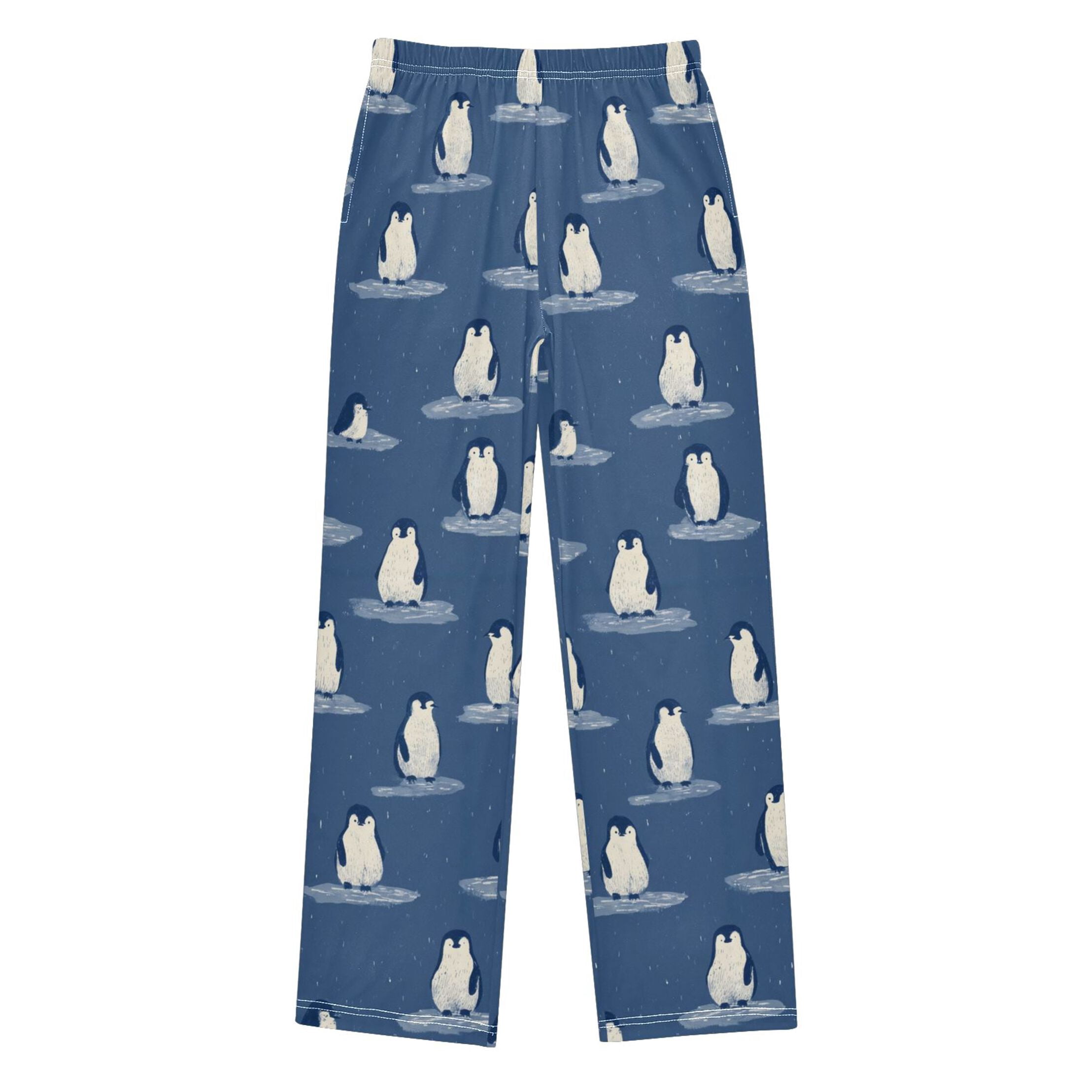 Penguins Standing on Ice Floe Boys Pajama Pants Soft and Lightweight ...