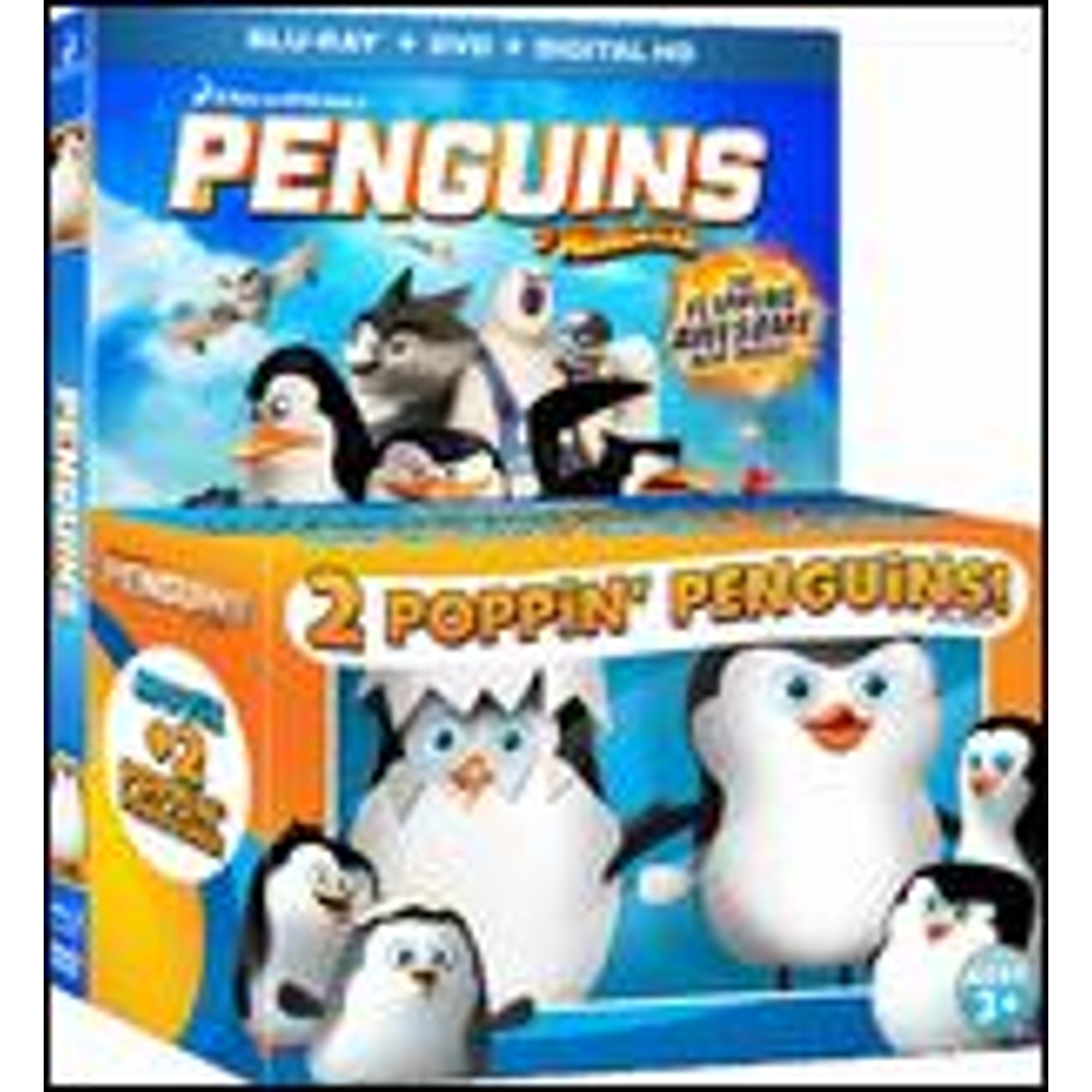 Pre-Owned Penguins of Madagascar [Blu-ray/DVD] [Gift Set] (Blu-Ray ...