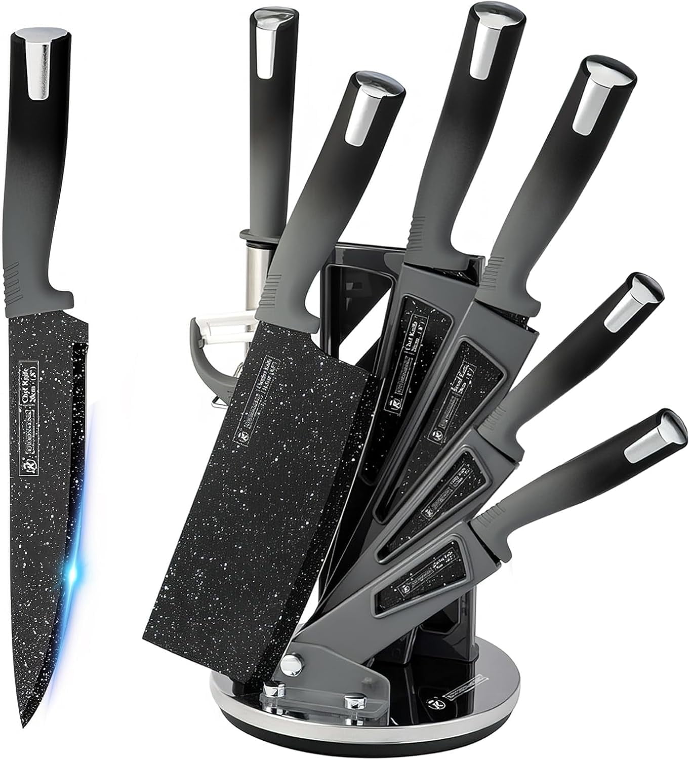 Peniguingy Kitchen Knife Set, 8PCS Stainless Steel Chef Knife Set for ...