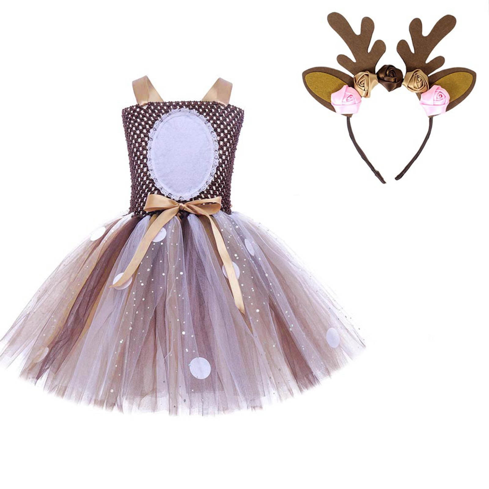 Penkiiy Animal Costume for Girls Halloween Christmas Jungle Party ...