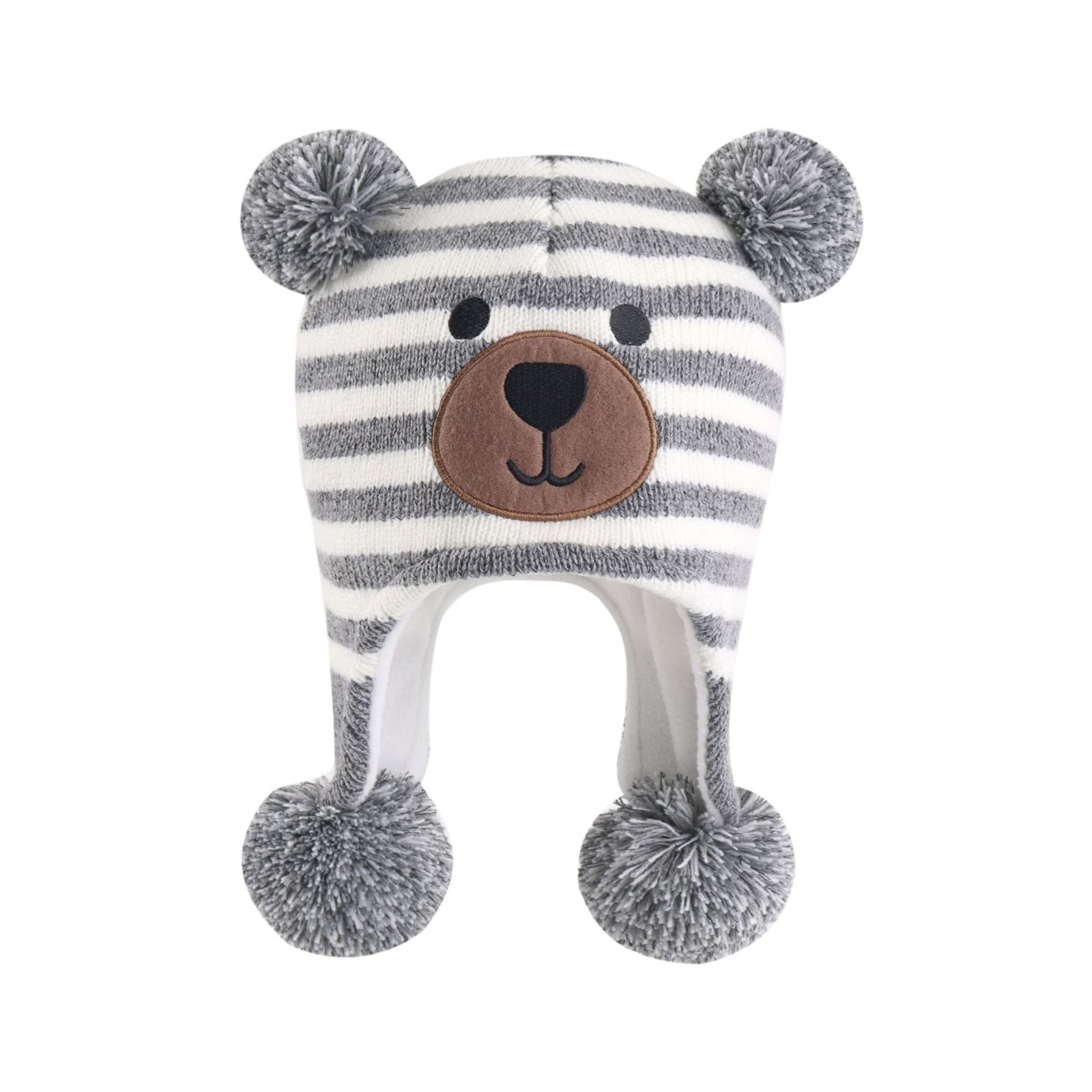 Penkiiy Baby Boy Hat Winter Fleece Lined Hat Knit Earflap Kids Caps ...