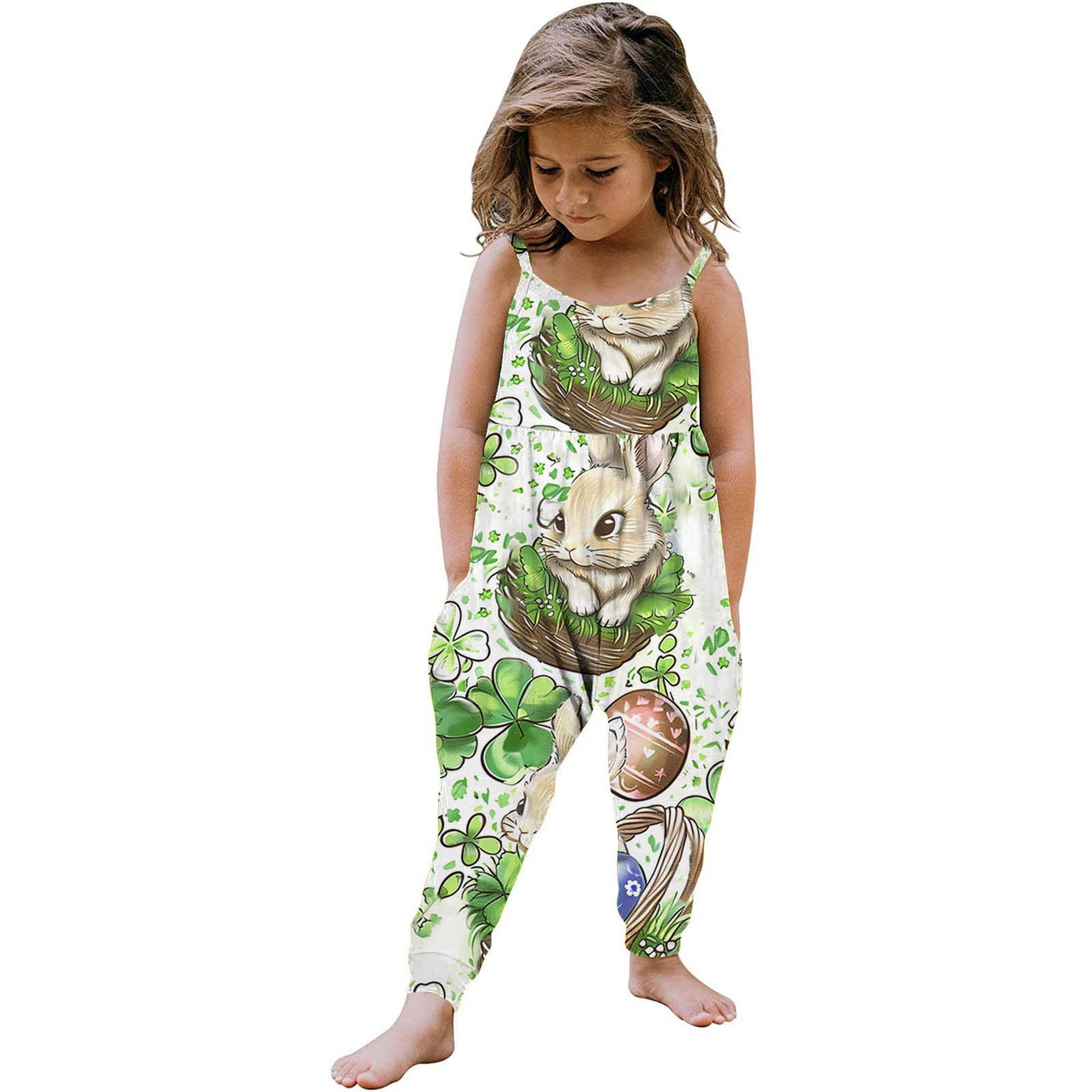 Penkiiy Baby Girls Boys Easter Romper 2024 Summer One Piece Egg Graphic ...