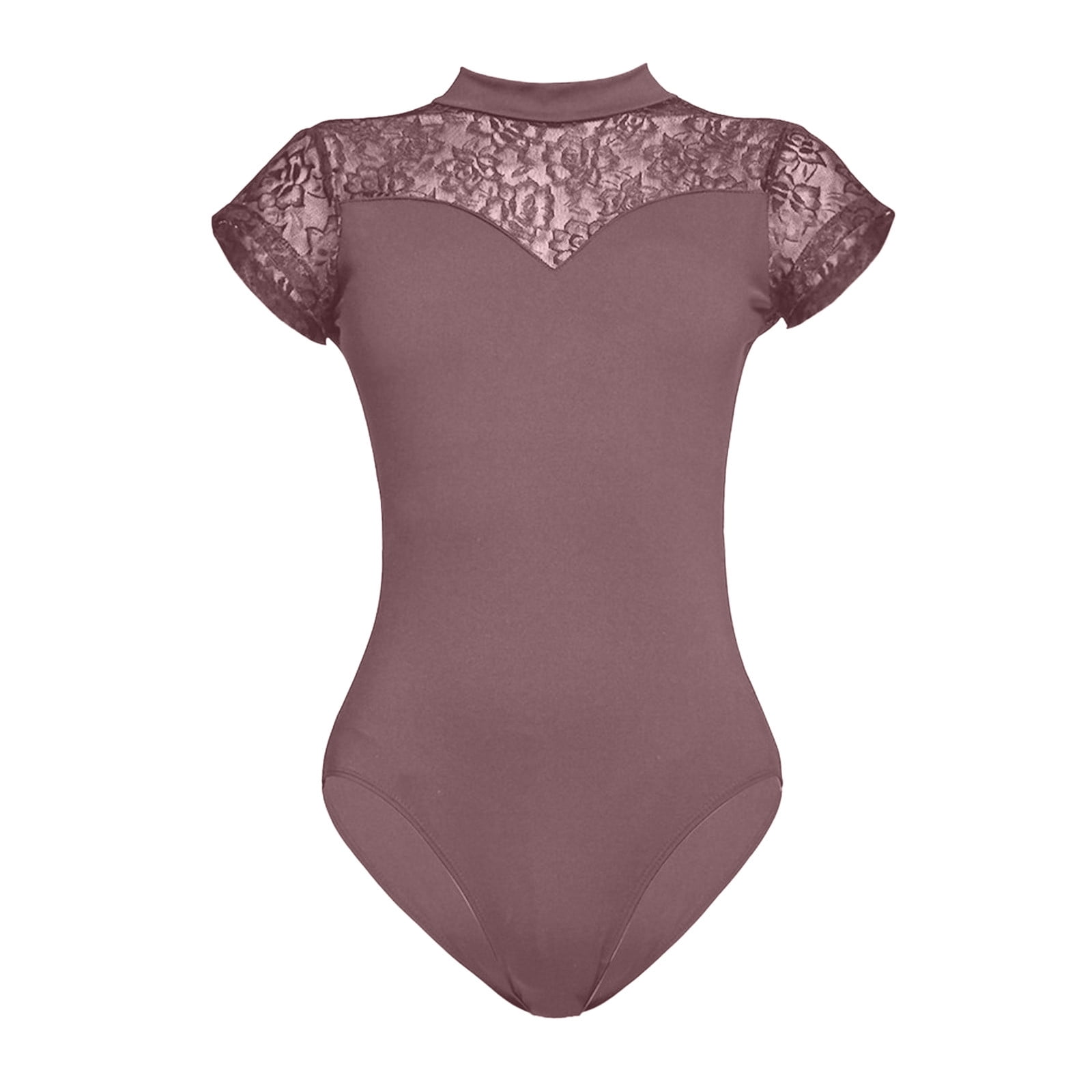 Penkiiy Ballet Leotard for Women Short Sleeve Gymnastics Leotards Adult ...