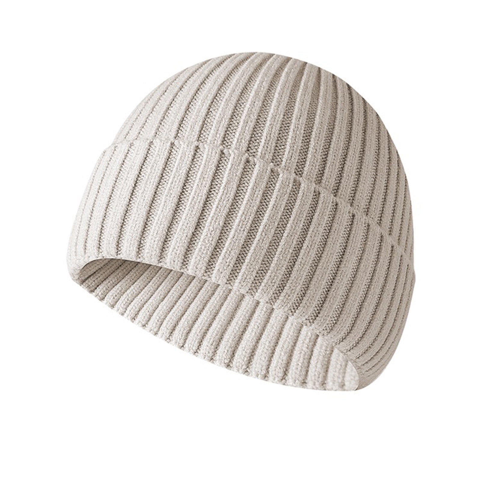 Penkiiy Beanie Hats Knit Cuff Beanie Roll-Up Edge Skull Cap Fisherman ...