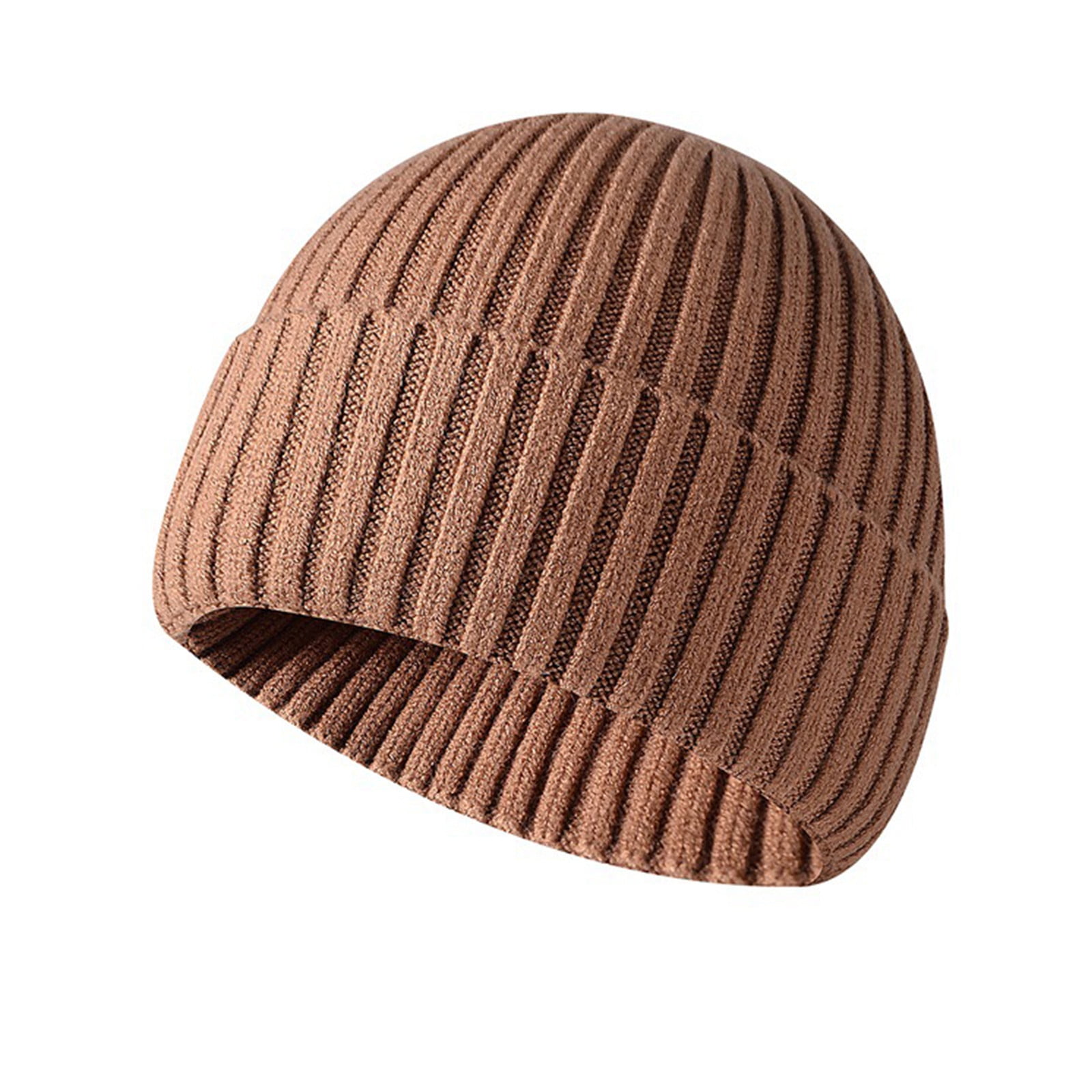Penkiiy Beanie Hats Knit Cuff Beanie Roll-Up Edge Skull Cap Fisherman ...