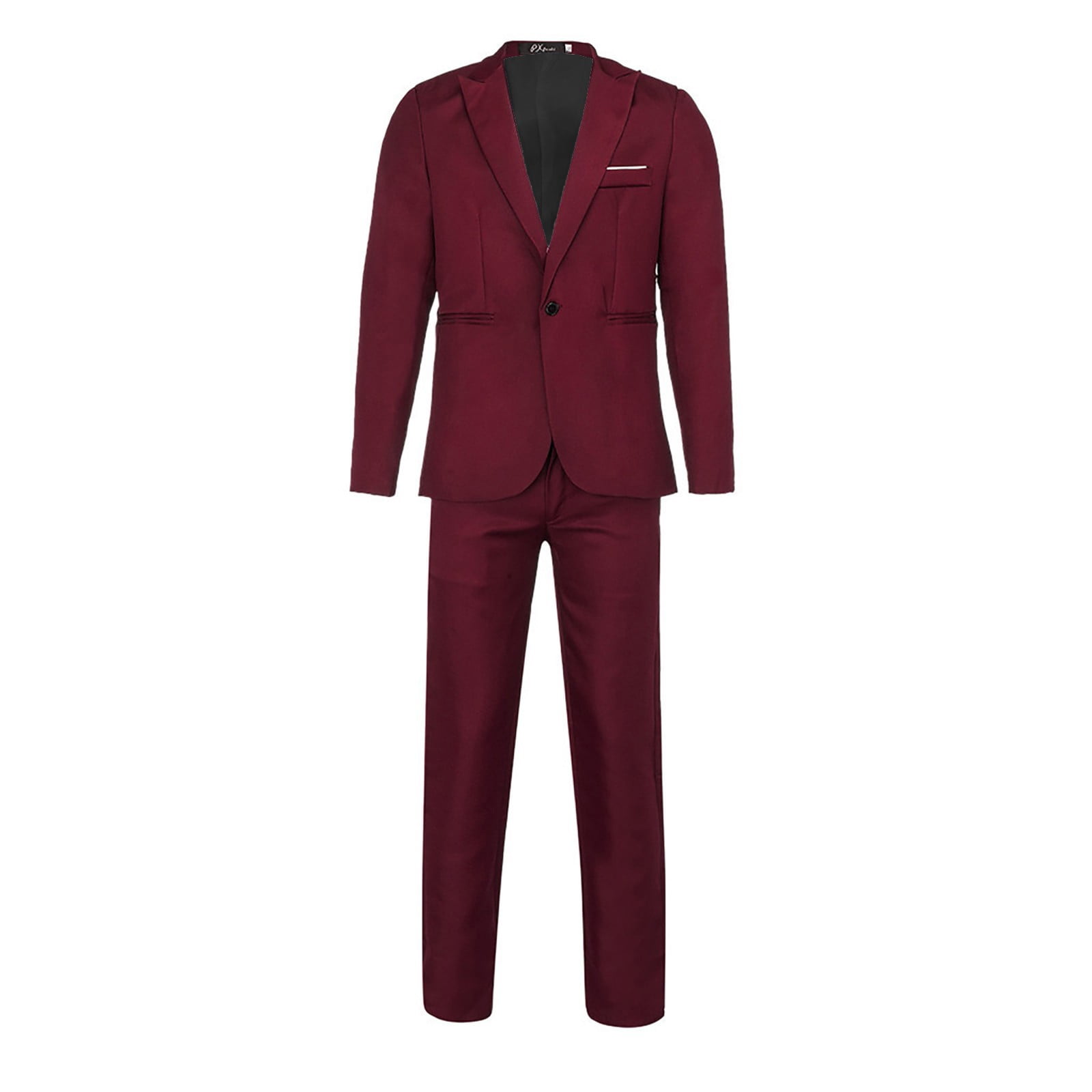 Penkiiy Blazer Set for Men Men's Fashion Suit Jacket + Suit Pants Two ...