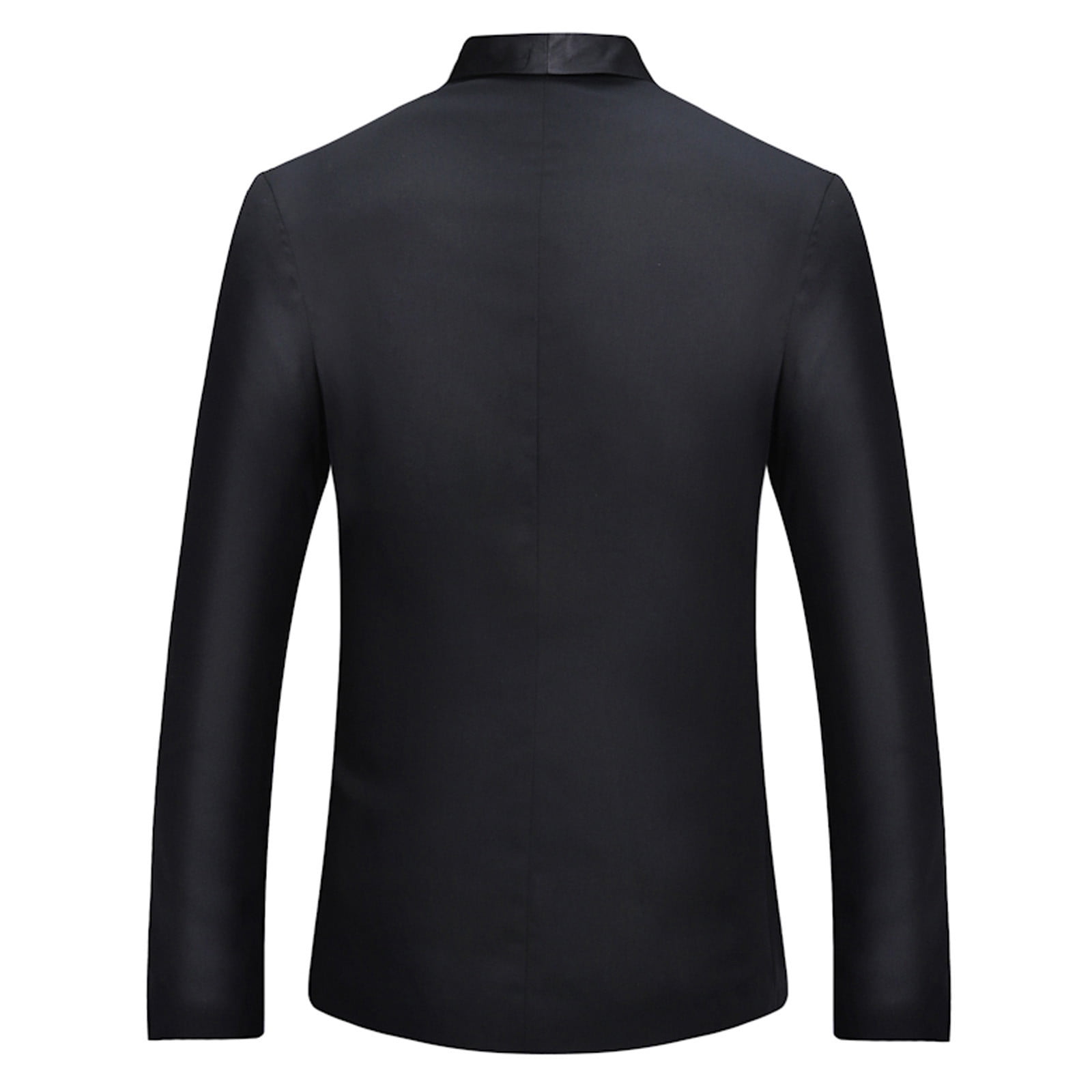 Penkiiy Blazer for Men Men Casual Long-sleeved Slim Single-row One ...