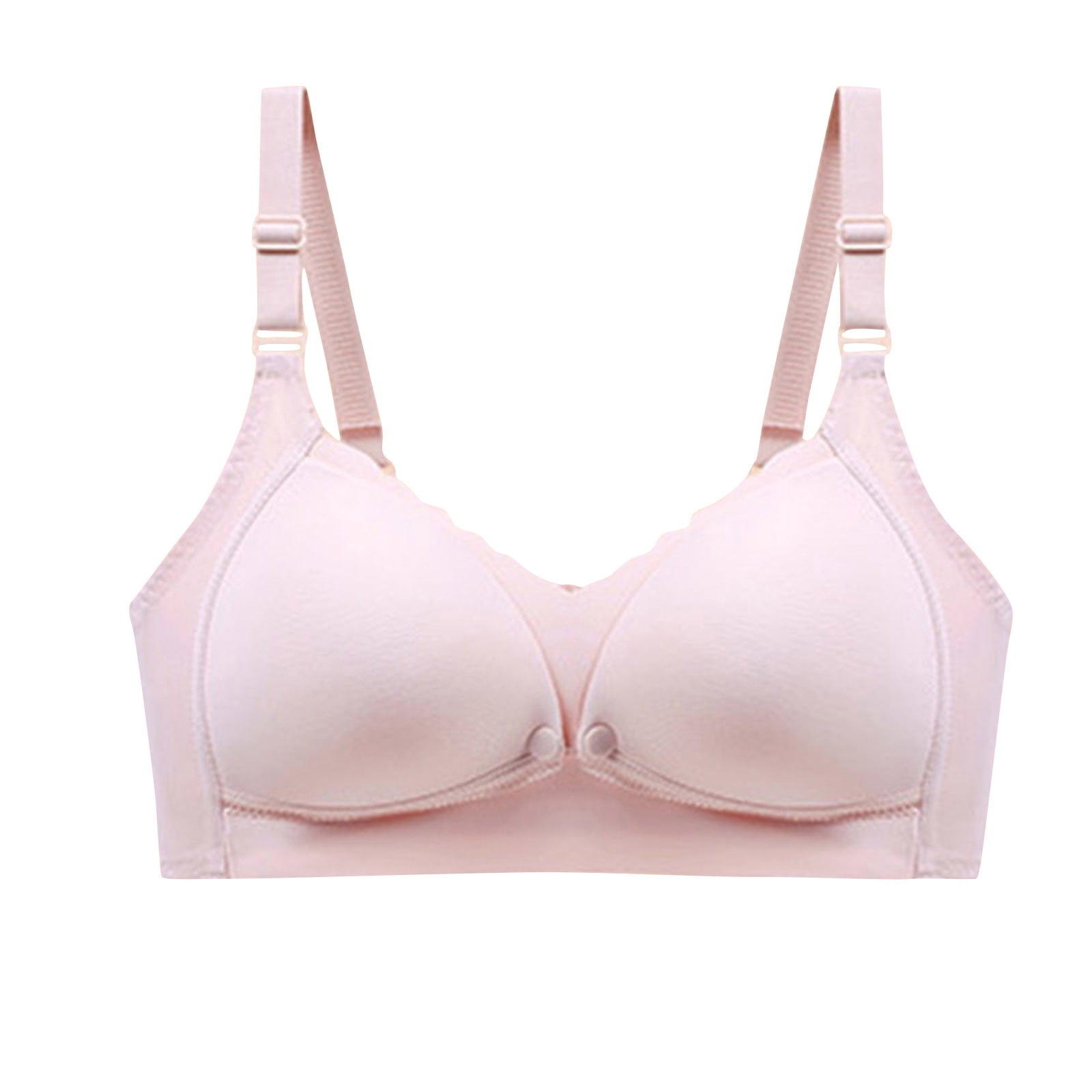 Penkiiy Breastfeeding Bra, Cotton Pre Opening Button Breast Feeding Bra ...