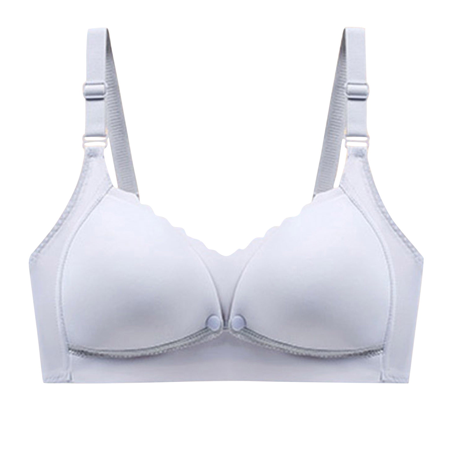 Penkiiy Breastfeeding Bra, Cotton Pre Opening Button Breast Feeding Bra ...