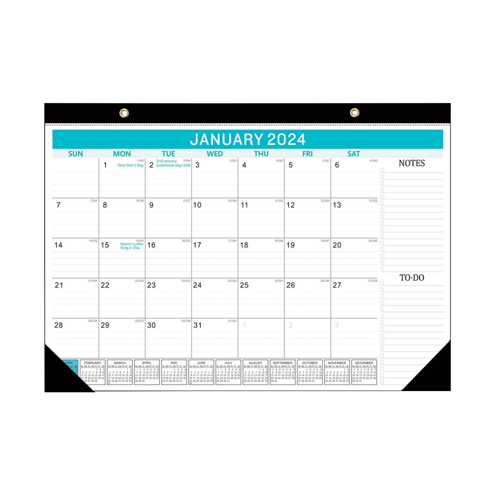 Penkiiy Calendar 2024-2025 - Wall Calendar 2024 from January 2024 - Jun ...
