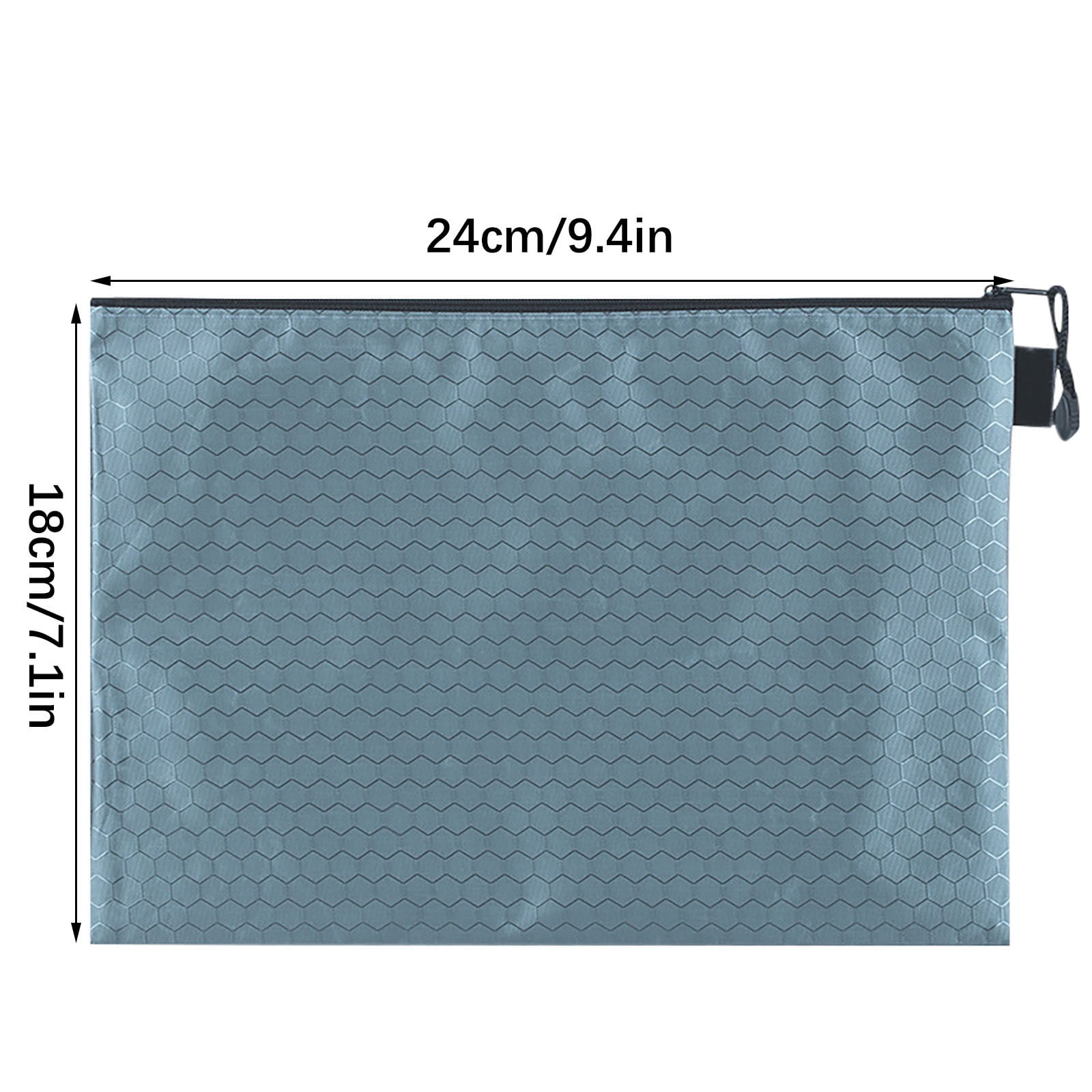 Penkiiy Canvas Zipper File Bags A4 Size Plastic Waterproof Document ...