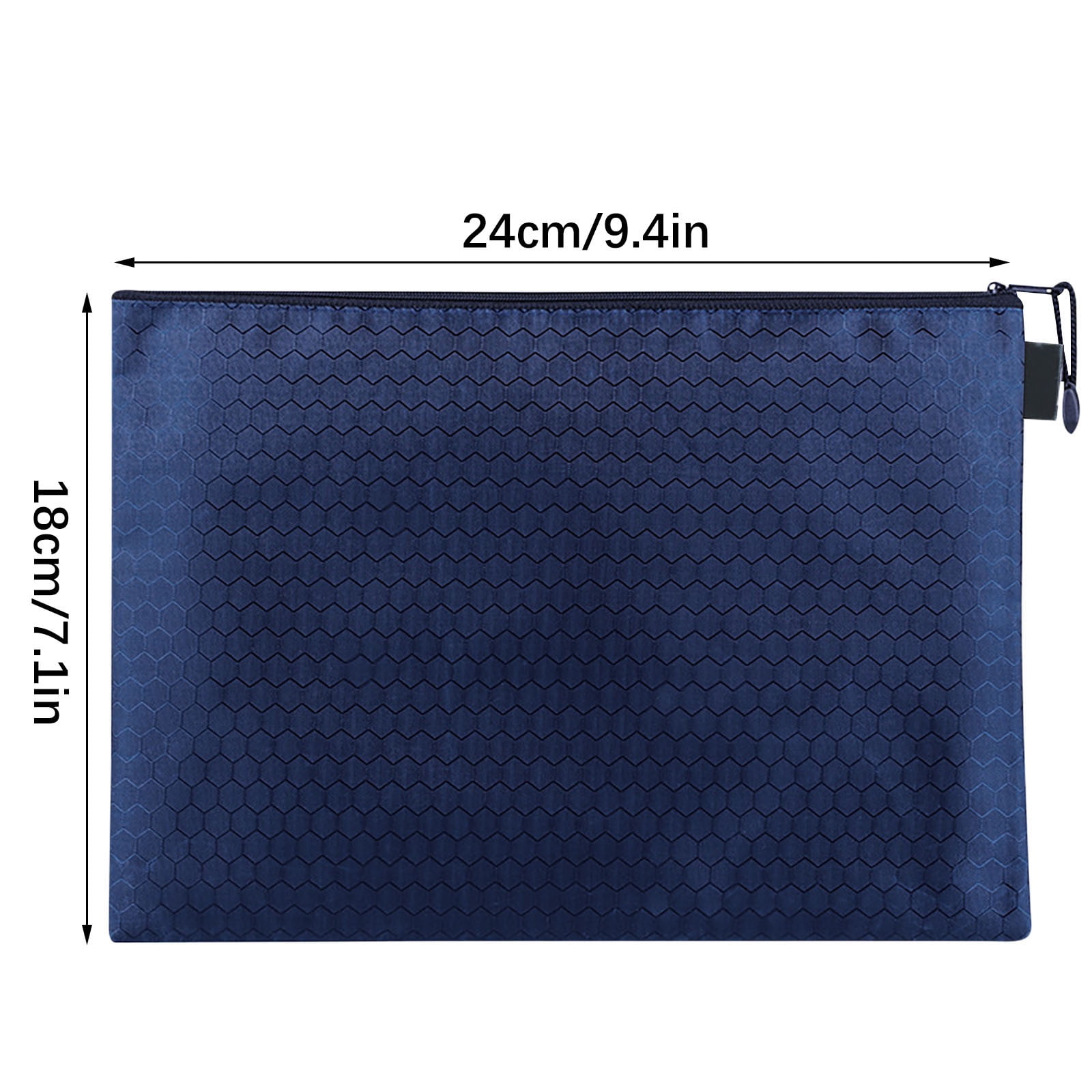 Penkiiy Canvas Zipper File Bags A4 Size Plastic Waterproof Document ...