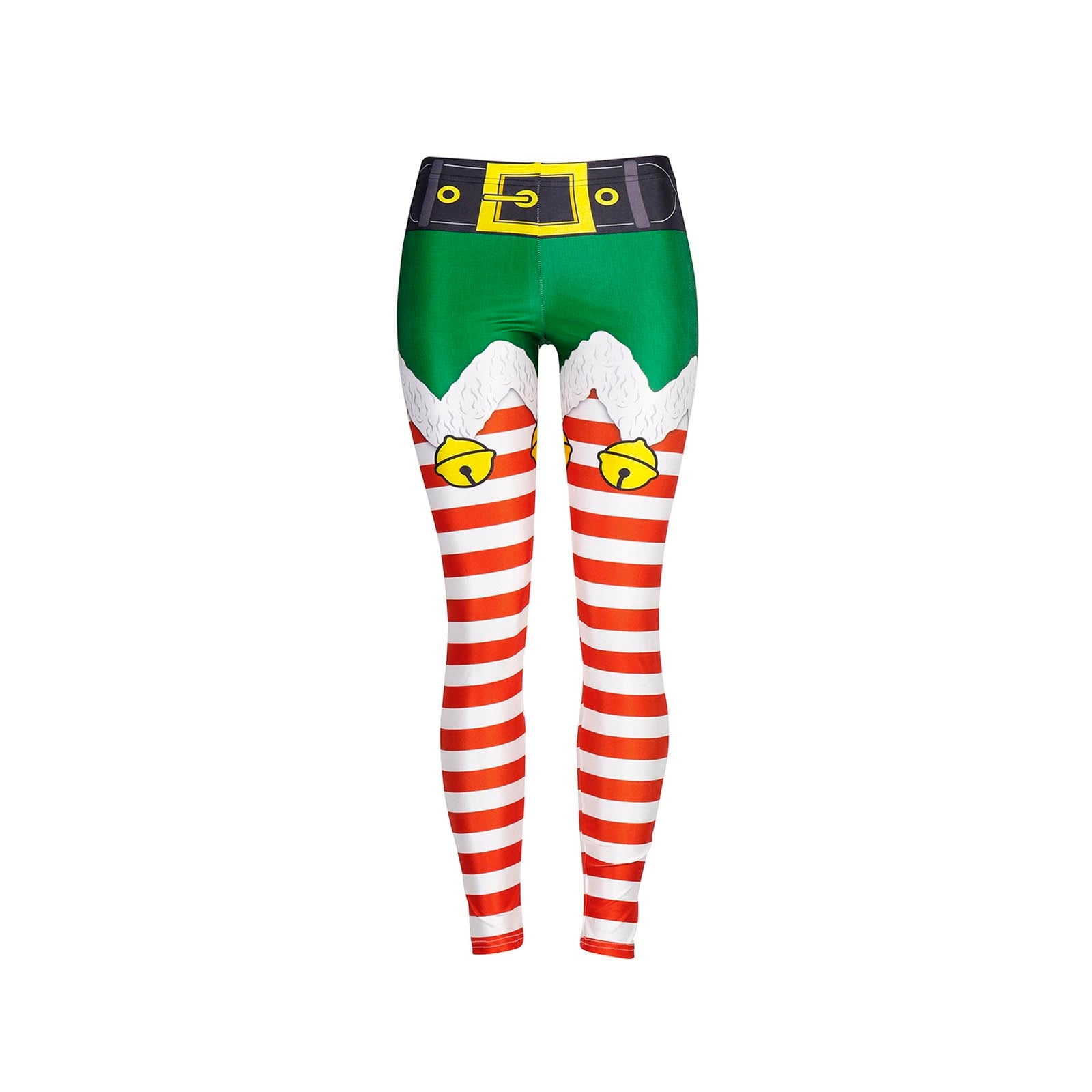 Penkiiy Christmas Thigh High Stockings Women Girls Christmas Leggings ...