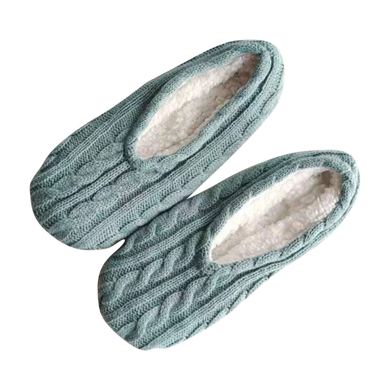 Penkiiy Cozy Winter Fuzzy Women Socks Grip Slippers Fluffy House Non ...