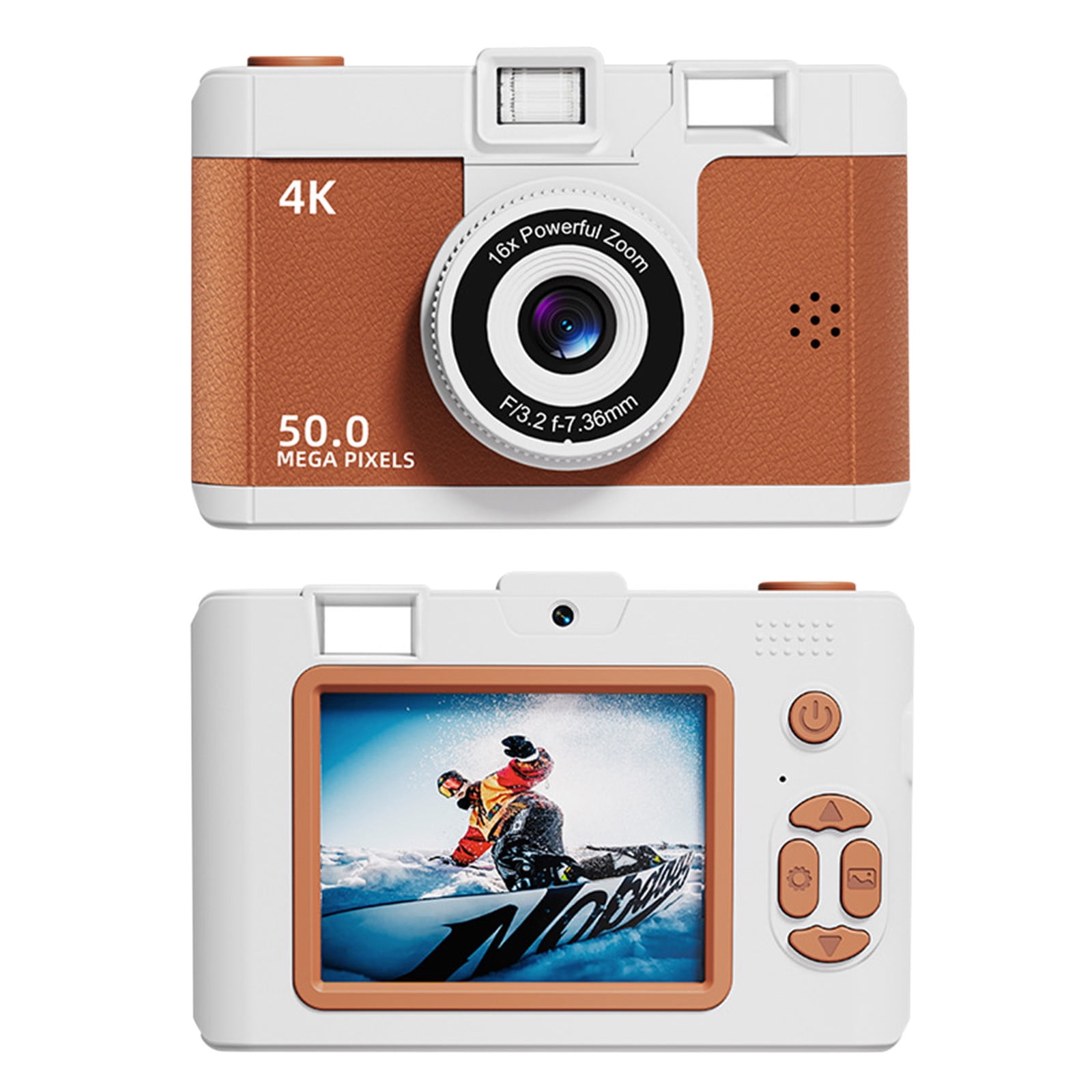 Penkiiy Digital Camera, 50MP FHD 1080P Camera for Kids with 16x Zoom ...