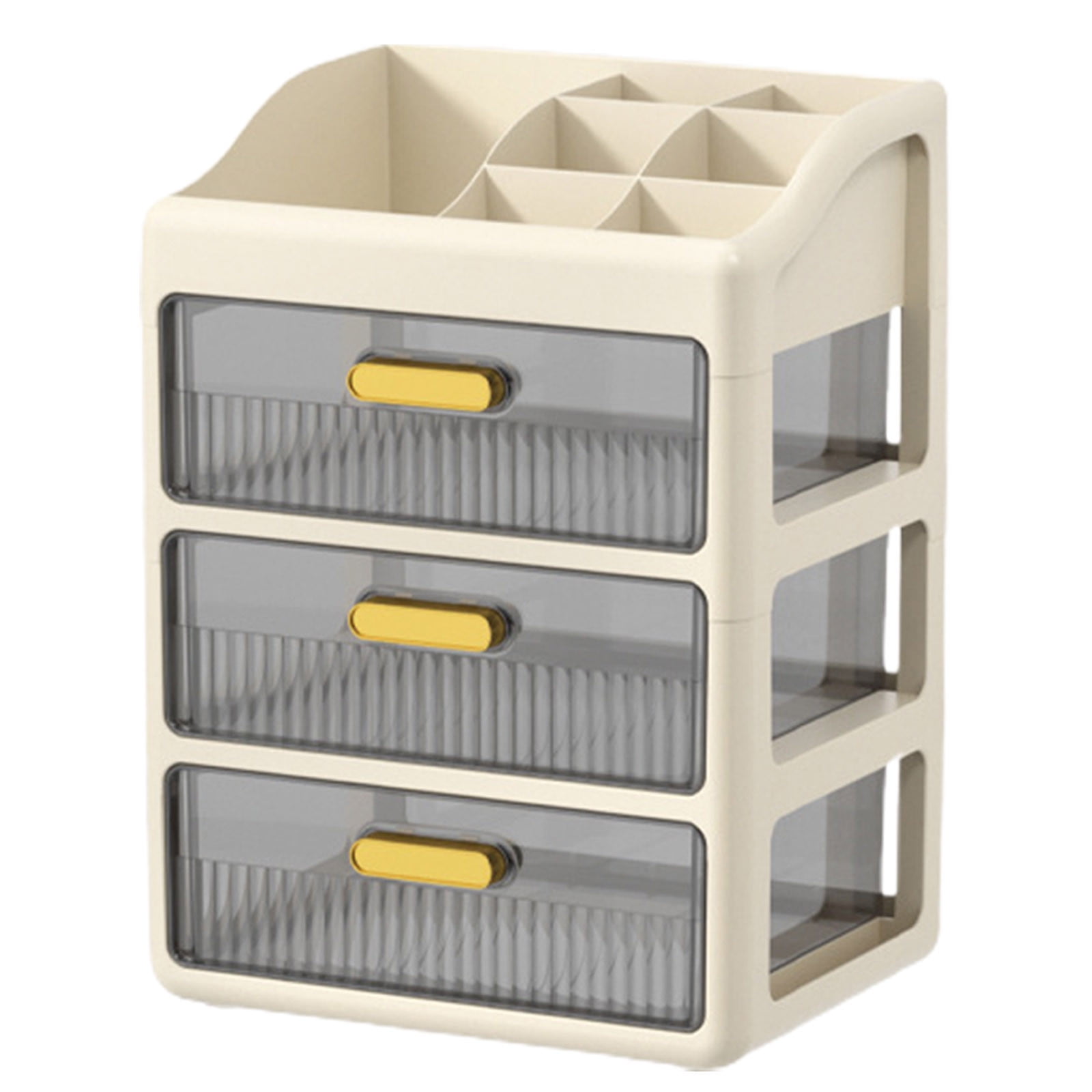 Penkiiy Drawer-type Desktop Storage Box, Desktop Organizer with 3 ...