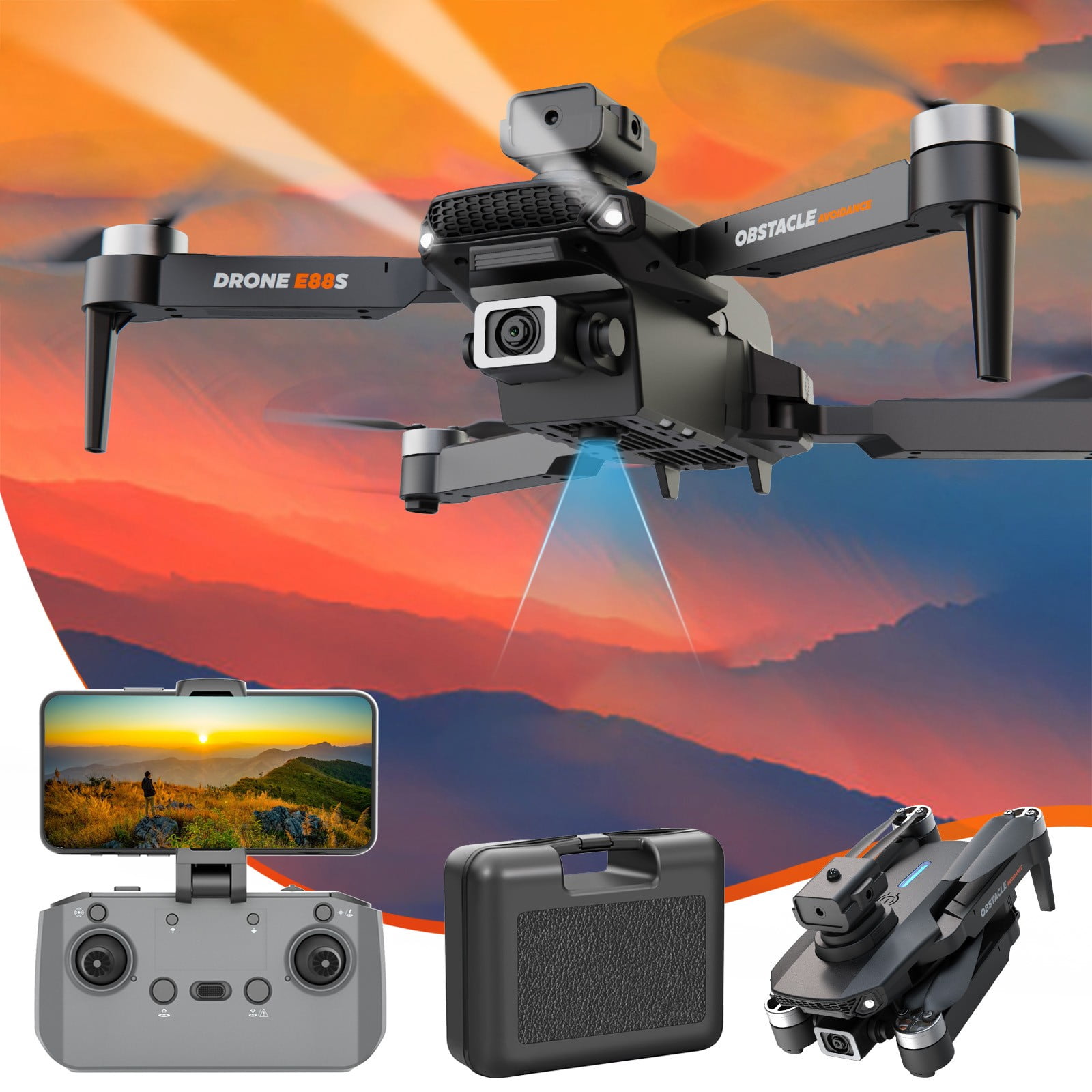 Penkiiy Drone With 1080P HD FPV Camera for Adults Beginners,2.4G WIFI ...