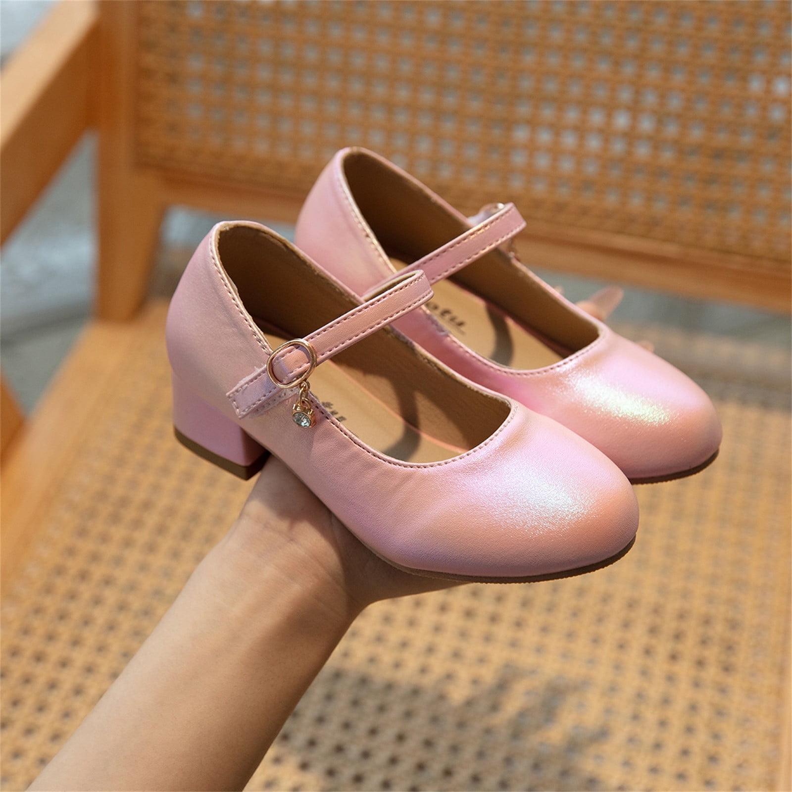 Penkiiy Girls Dress Shoes - Mary Jane Pumps for School Plays, Dance ...