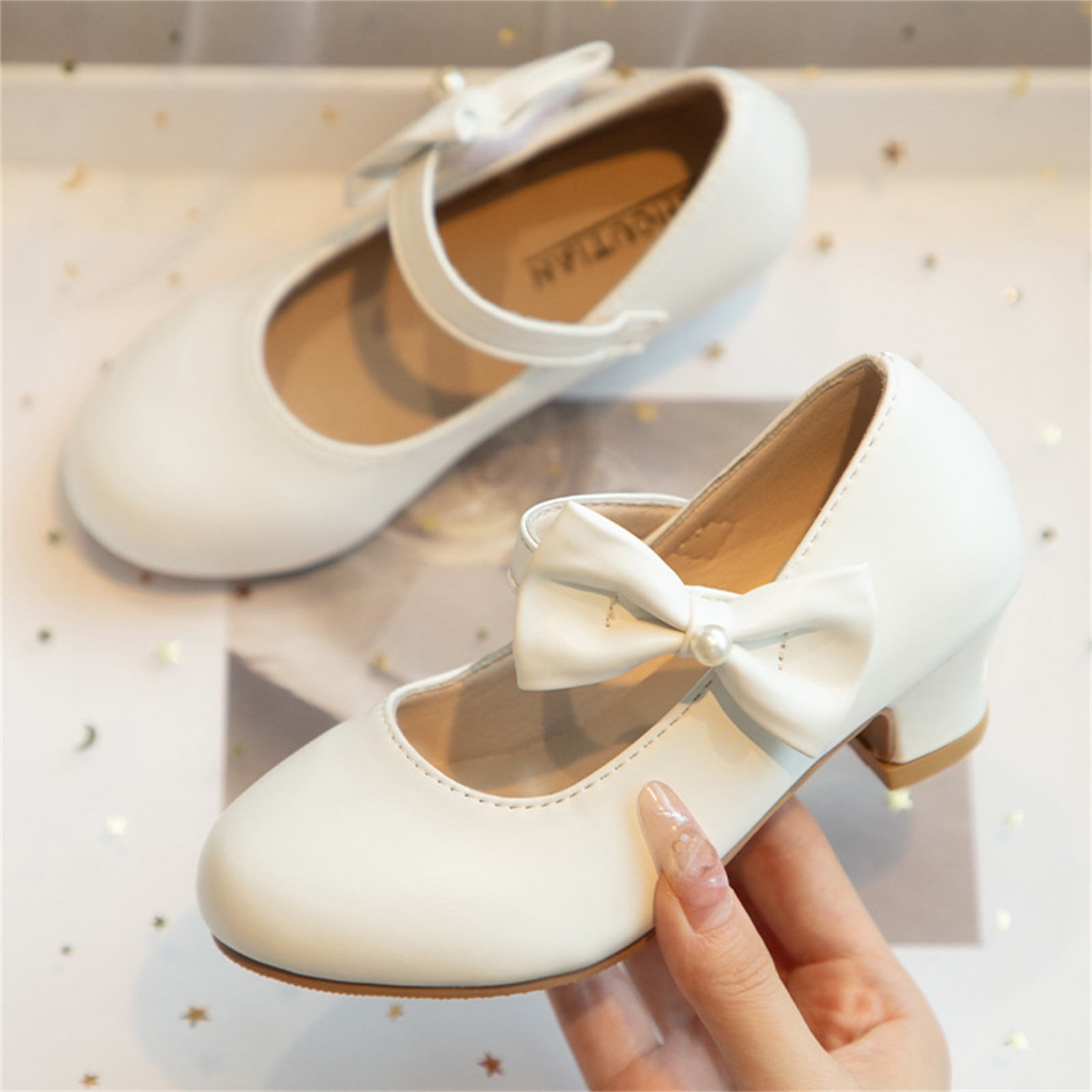 Penkiiy Girls Dress Shoes - Mary Jane Pumps for School Plays, Dance ...