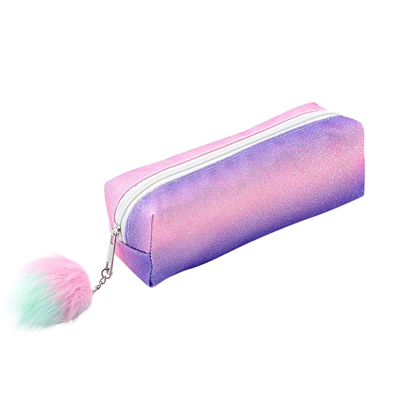 Penkiiy Girls Pencil Case for Kids, Pencil Pouch Boys Soft Rainbow Pen ...