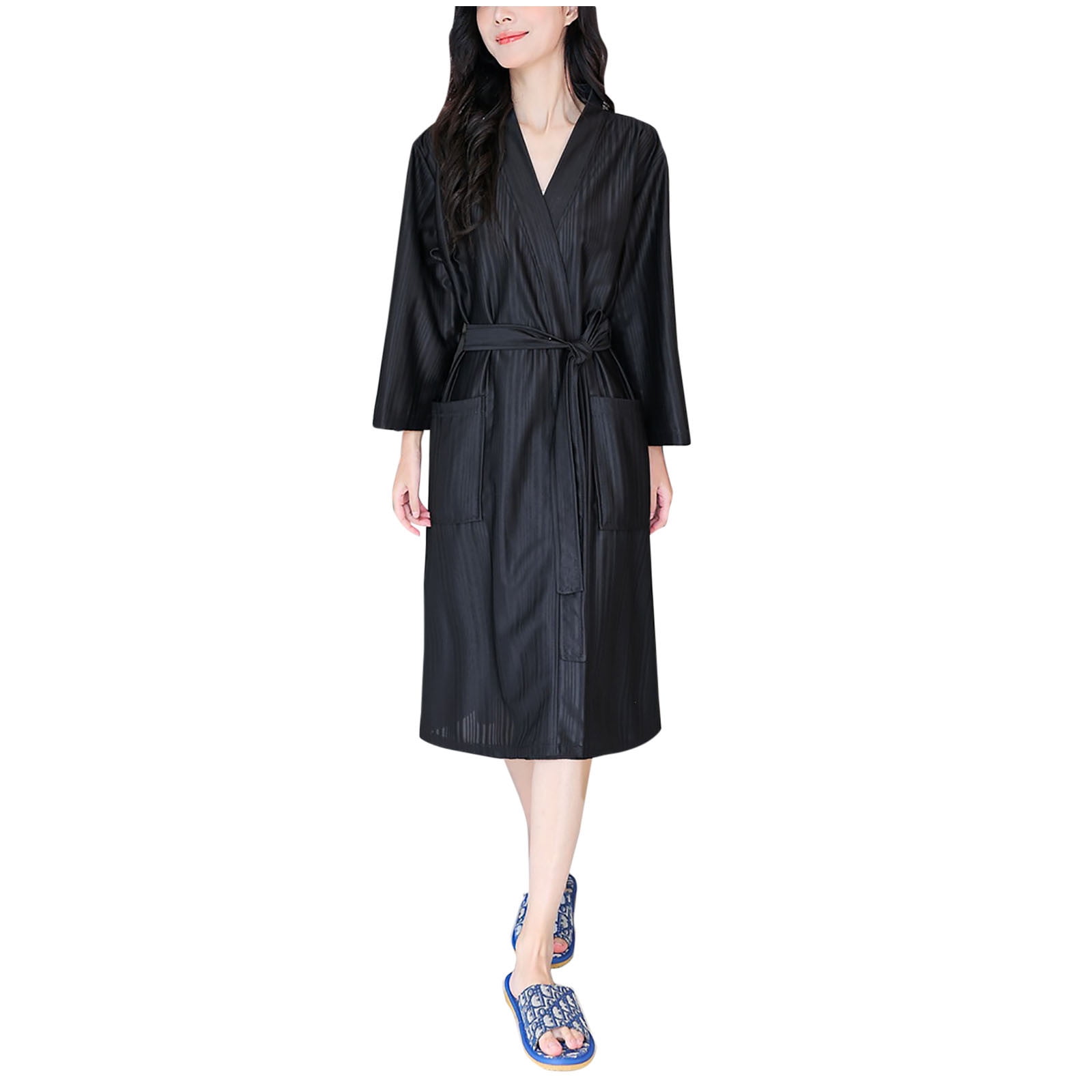 Penkiiy Kimono Bathrobe for Women Women's Pajamas Bathrobes Hotel ...