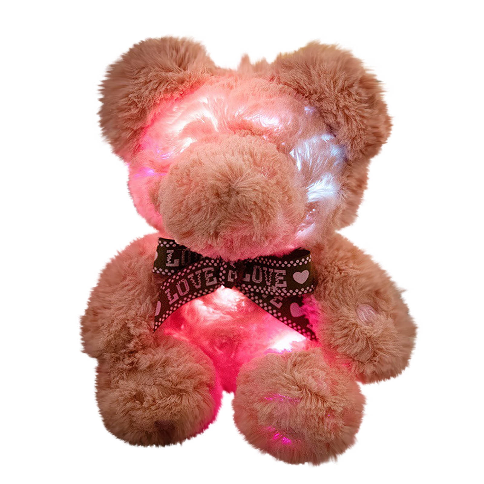 Penkiiy LED Teddy Bears Stuffed Animals, Cute Glow Bear Plush Toys ...