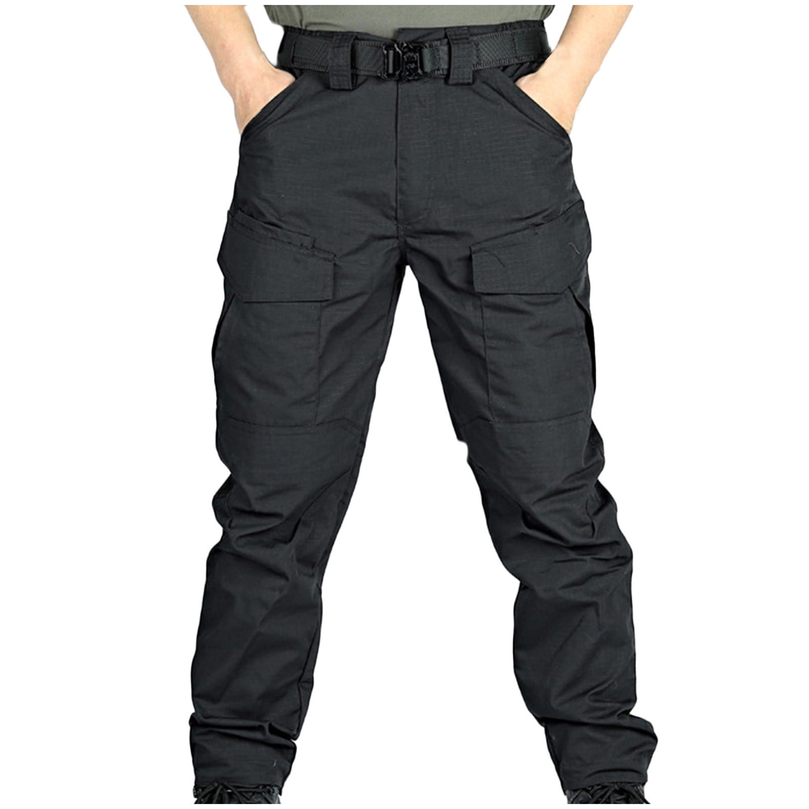 Penkiiy Mens Cargo Trousers Men's Pants Multiple Pockets Cargo Trousers ...