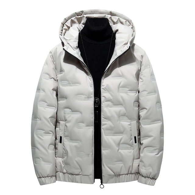 Penkiiy Mens Long Winter Coat Hooded Waterproof Insulated Puffer Jacket ...