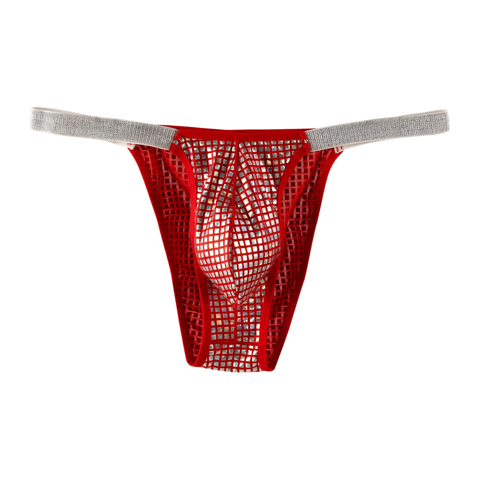 Penkiiy Mens See Through Thong G strings Bikini Underwear Sheer Mesh ...