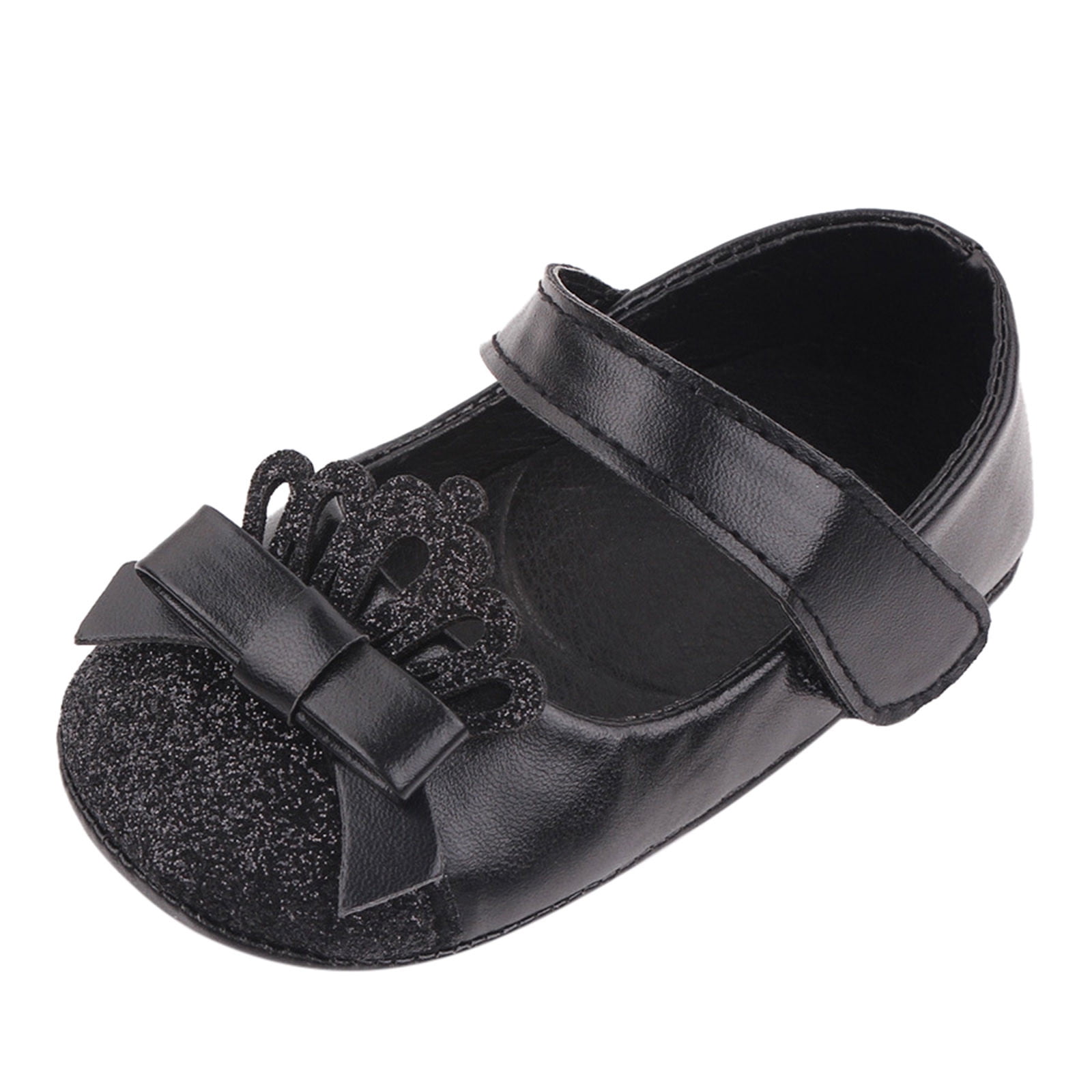 Penkiiy Newborn Toddler Kids Girls Crown Leather Shoe Soft First ...
