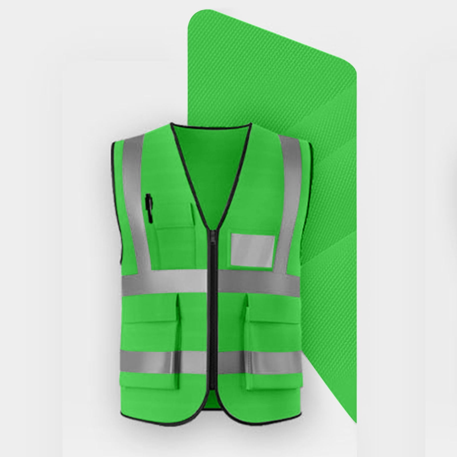 Penkiiy Reflective Safety Vest for Men - High Visibility Construction ...