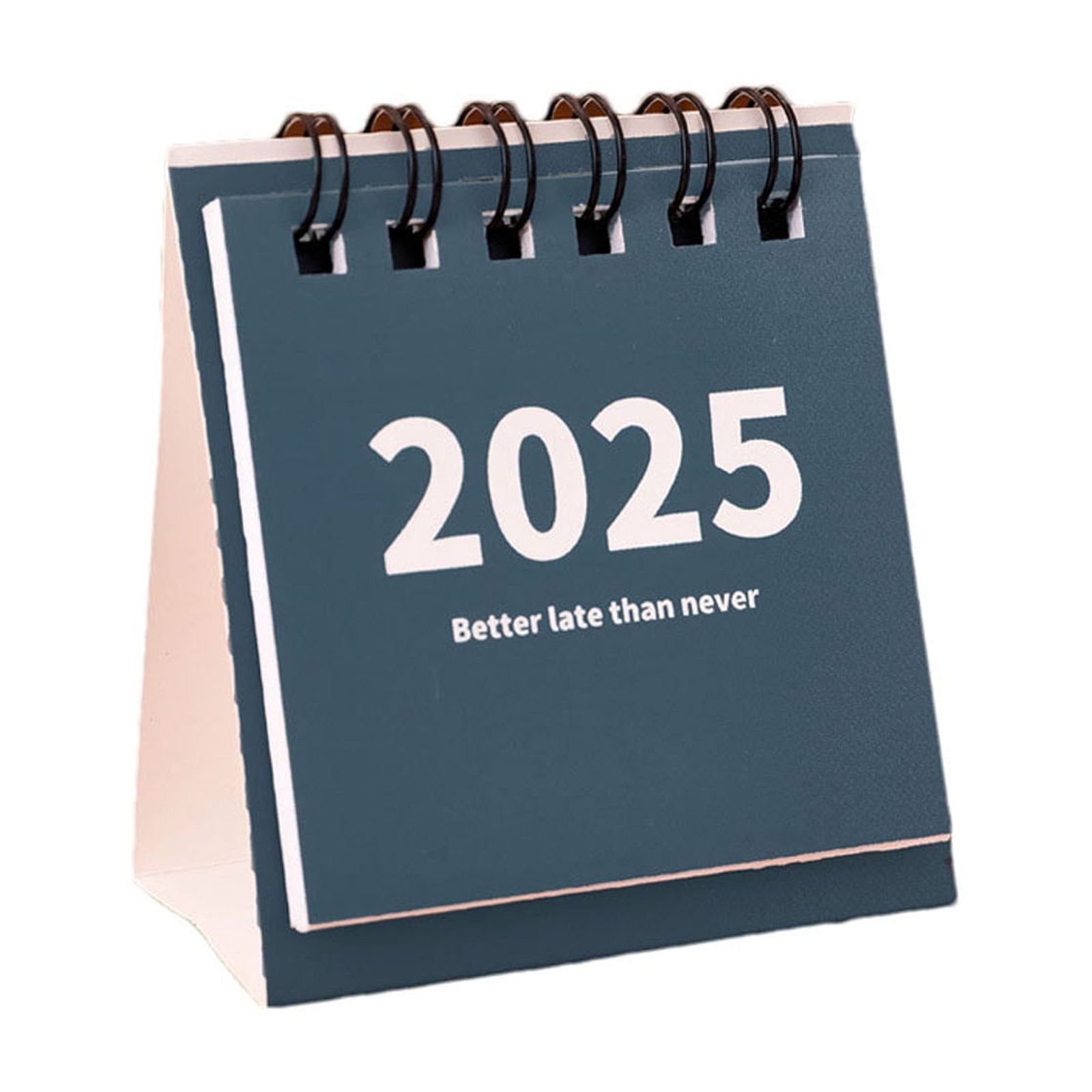 Penkiiy Small Desk Calendar, Aug 2024 to Dec 2025 Standing Flip Desktop ...